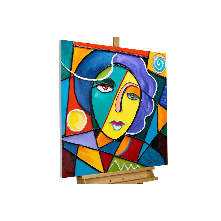 Rosalind Wheeler Beauty of Shapes Hand -Painted Acrylic Painting ...