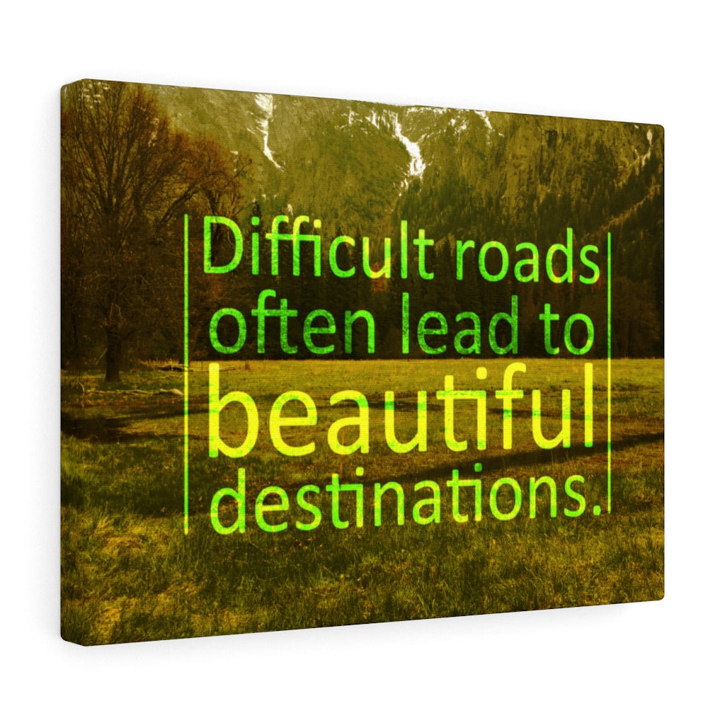 Trinx Inspirational Quote Canvas Lead To Beautiful Destinations ...