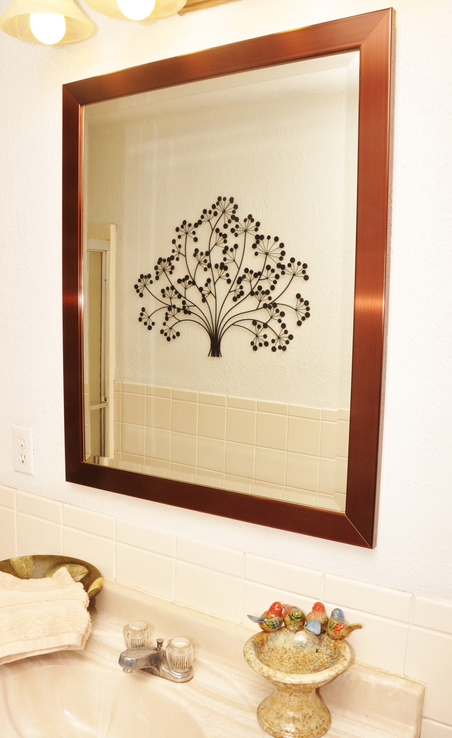 Latitude Run® Shiny Bronze Petite Modern & Contemporary Wall Mirror ...