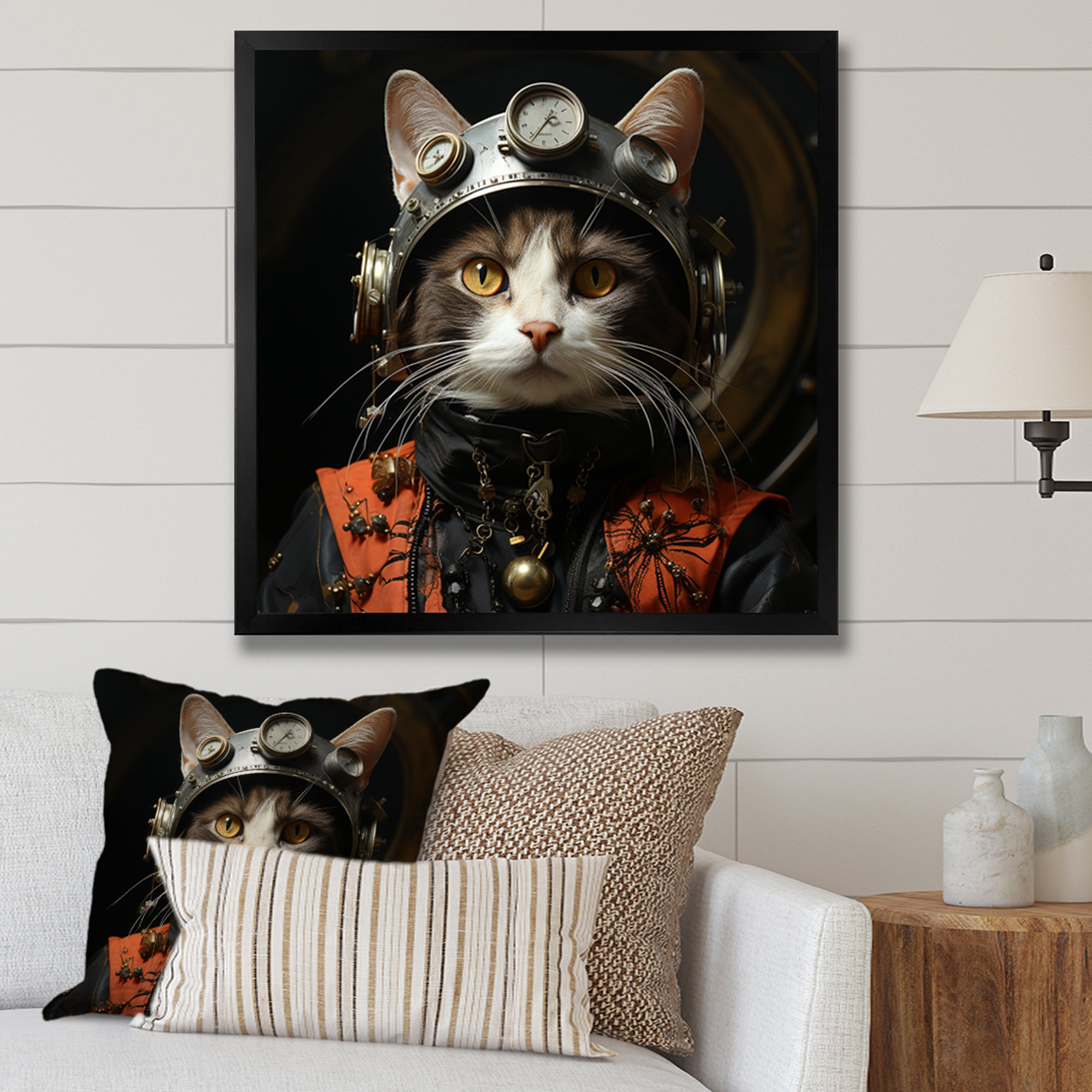 Trinx Fighter Jet Cat - Cat Wall Art | Wayfair