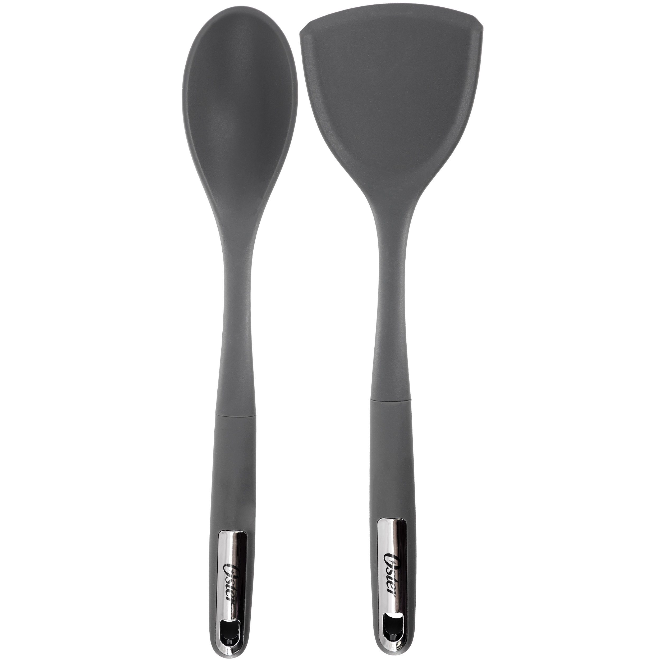 Oster Ridgecrest 2 Piece Silicone Kitchen Tool Serving Spoon and Turner ...