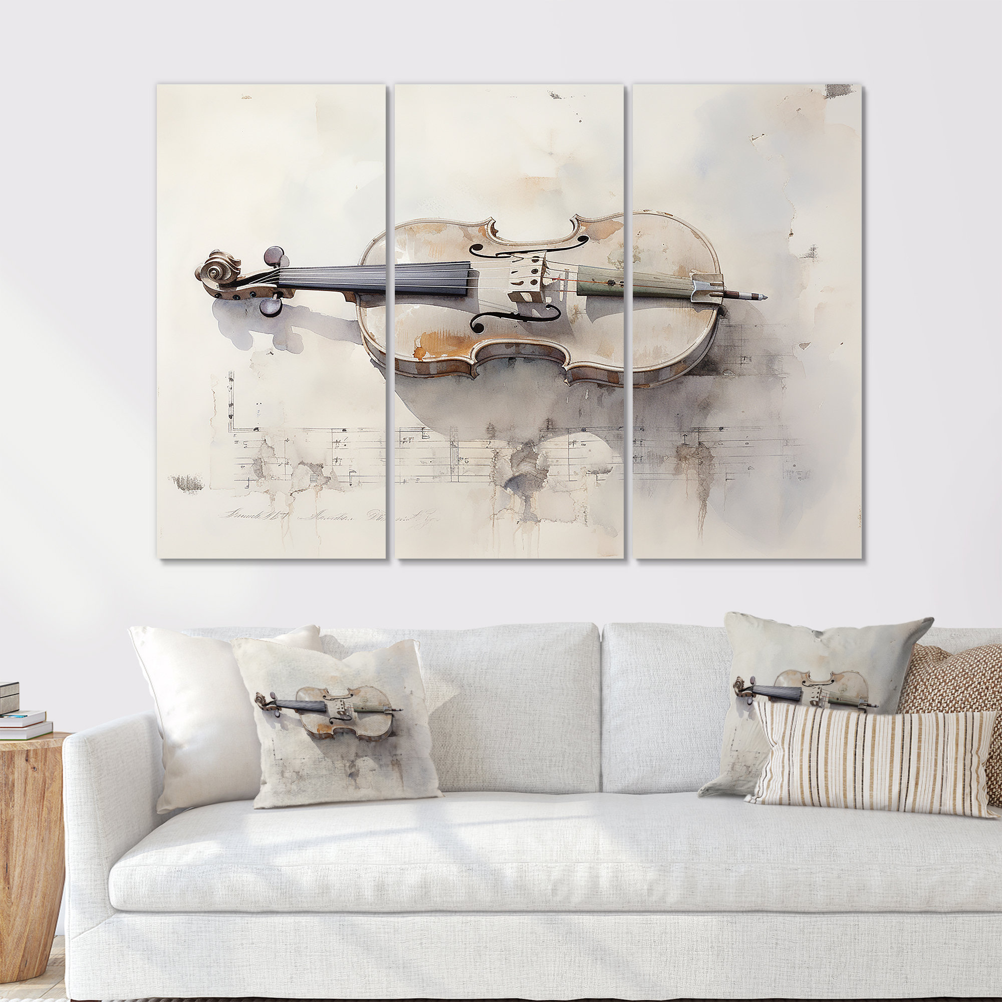 Lark Manor™ Clarinet Classique Timeless Taupe V - Music Wall Decor Set ...