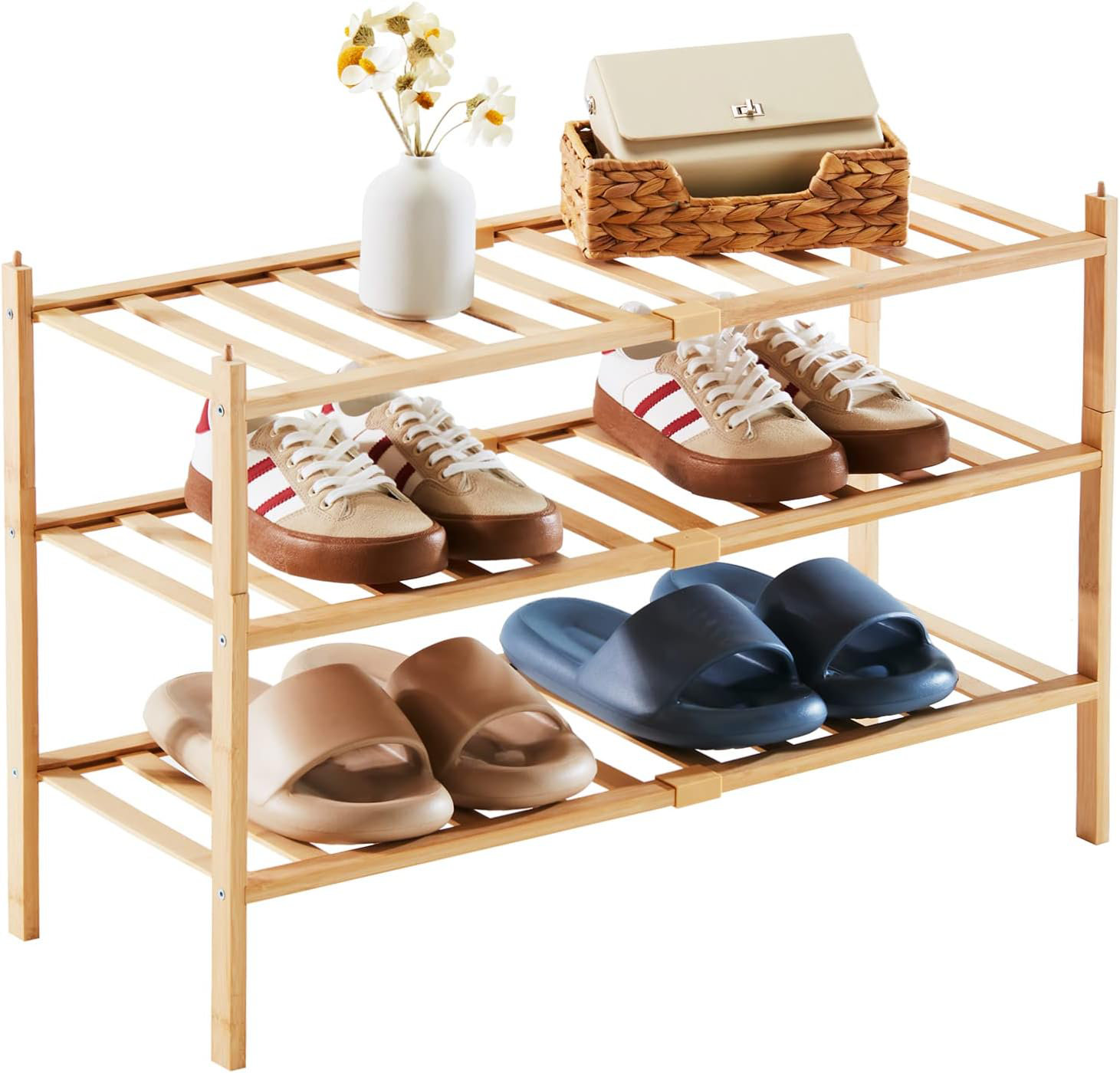 Rebrilliant 6 Pair Stackable Shoe Rack | Wayfair