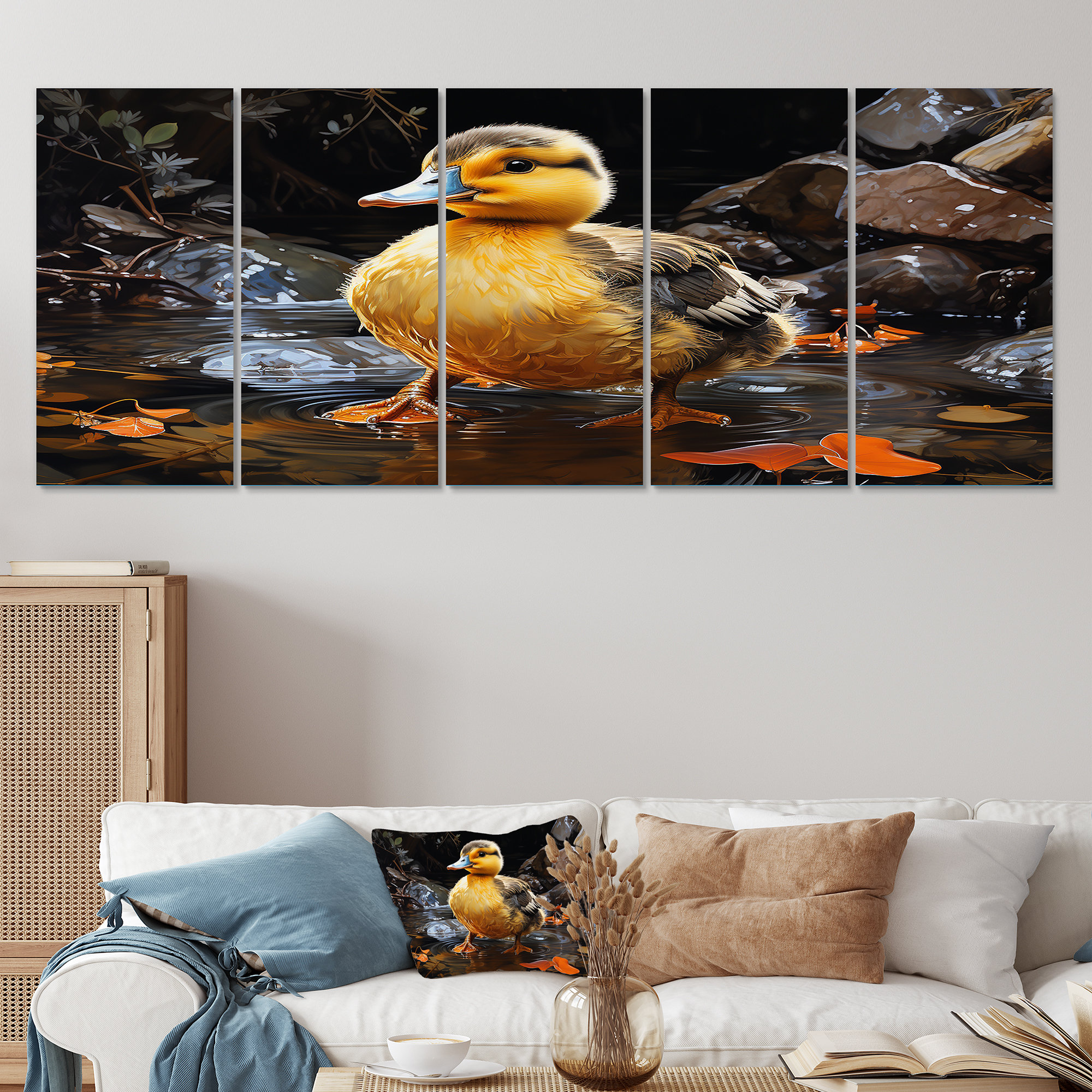 August Grove® Yellow And Black Duck Feathered Pond Elegance - Duck 5 ...