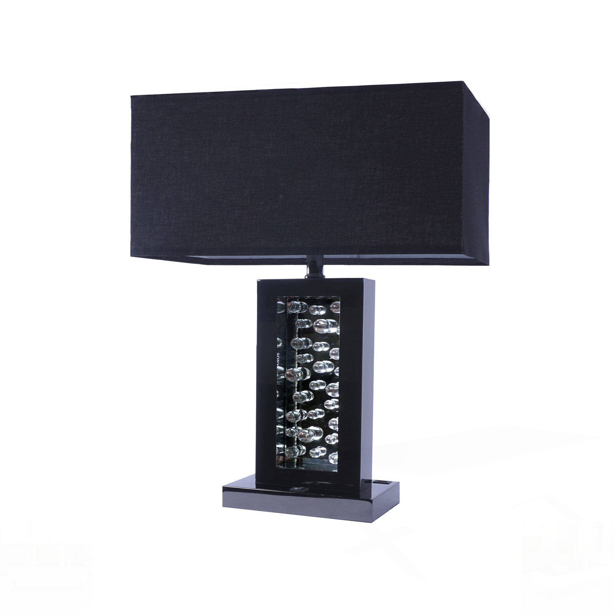 Latitude Run® Modern Unique Glass Bubble Column With Clean Rectangular ...