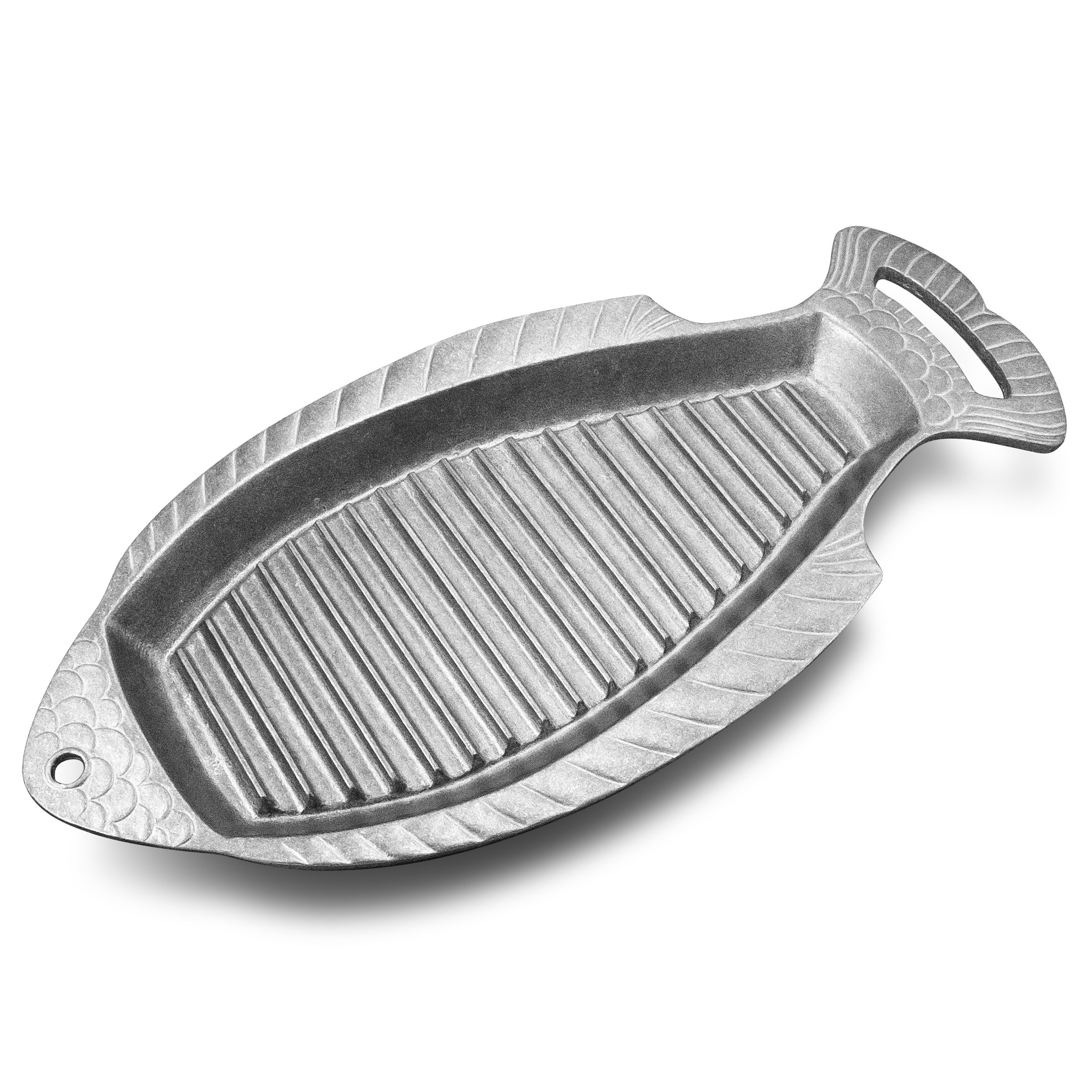 Wilton Armetale Gourmet Grillware Grilling Pan, Fish, 18.5-Inch by 8-1/ ...