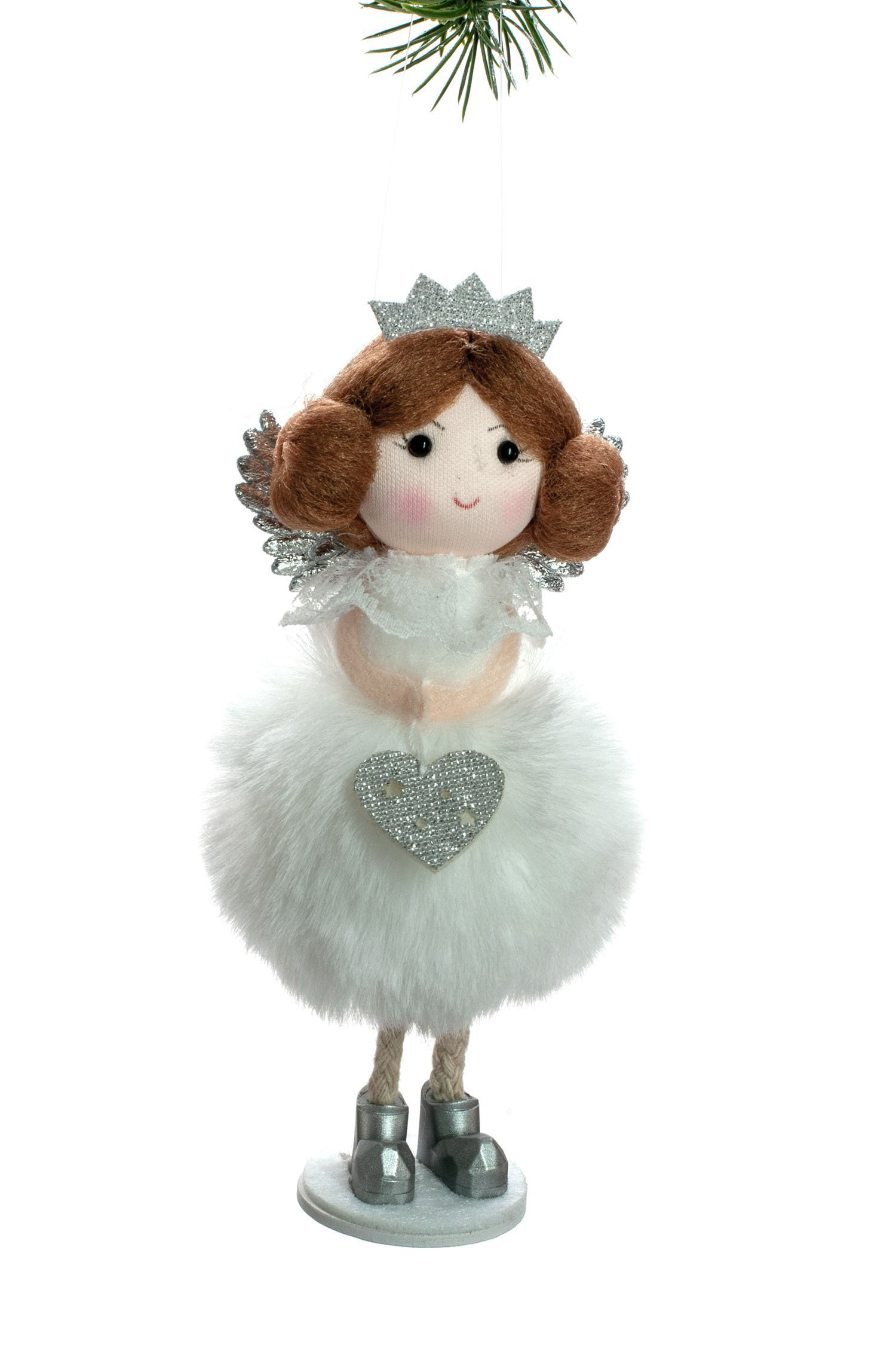 The Holiday Aisle® Ivory Standing Little Girl Princess Doll | Wayfair