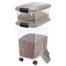 Zoey Tails IRIS 35 Lbs. WeatherPro Airtight Stackable Pet Food Storage ...