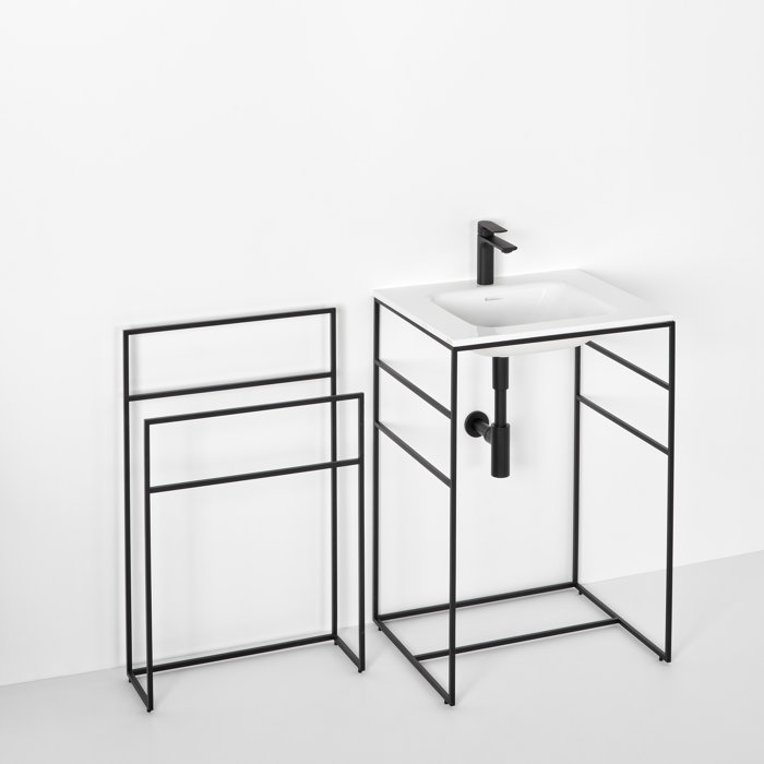 Wetstyle C2 24" Single Bathroom Vanity Set with Towel Holder | Wayfair