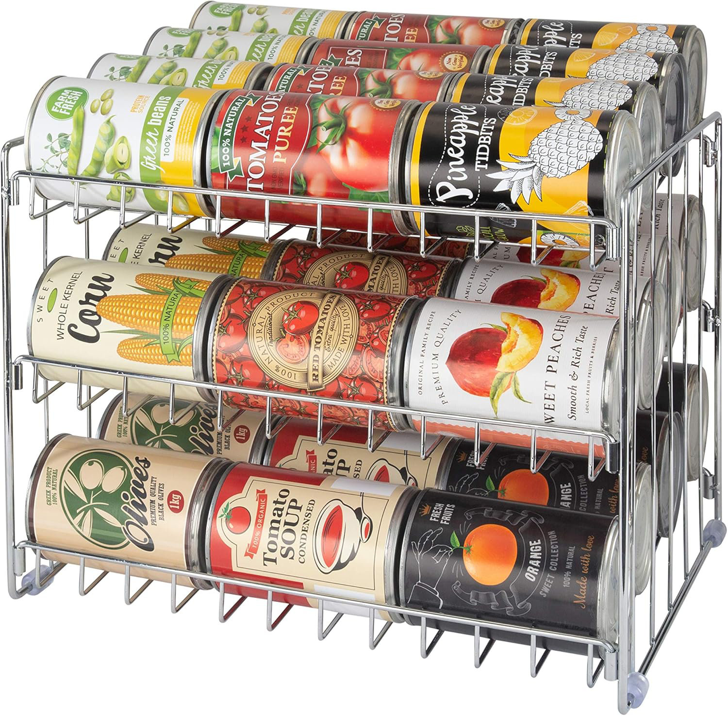 Rebrilliant 3 Tier Can Organizer | Canned Food Storage Rack | Kitchen ...