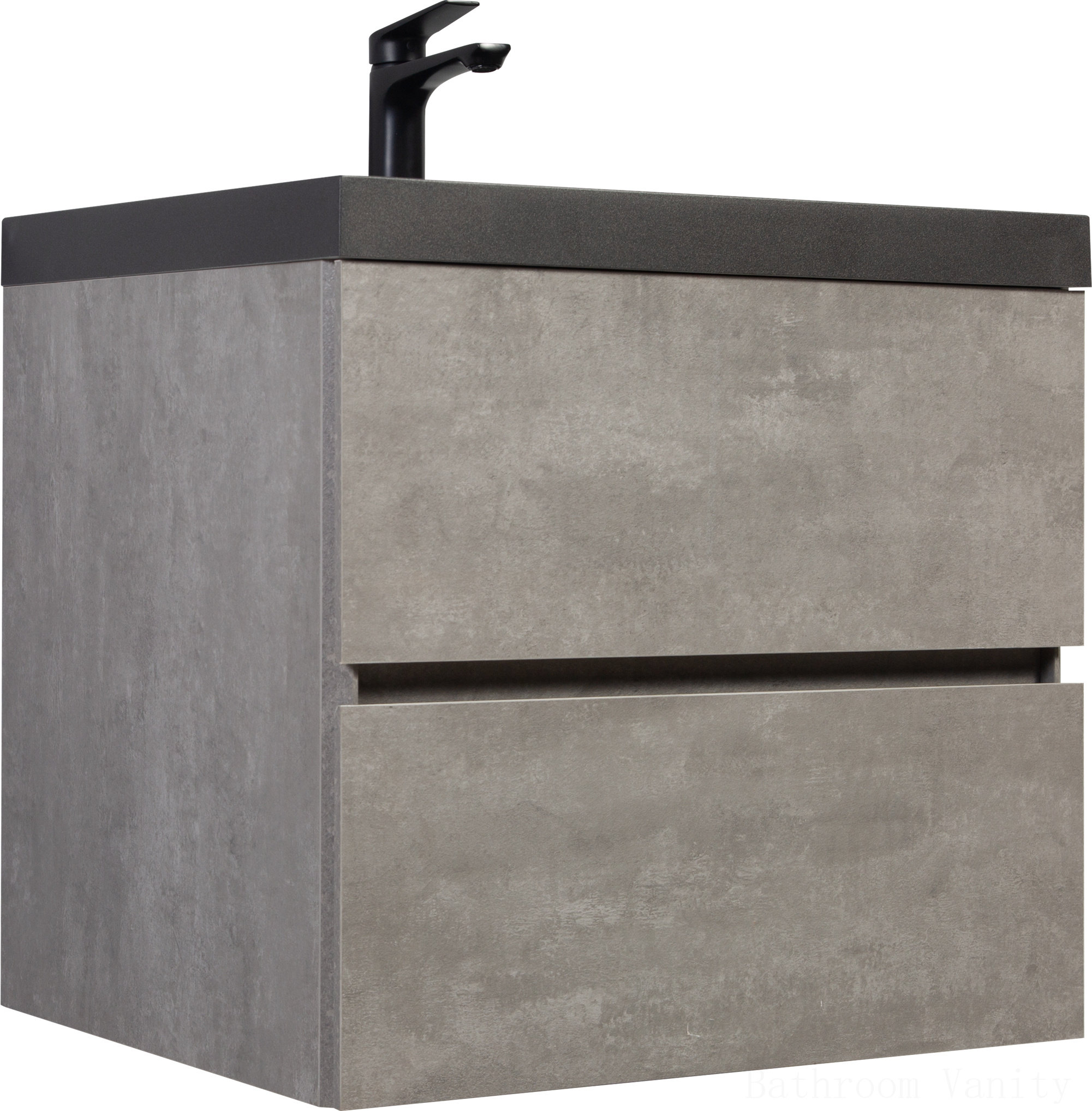 Orren Ellis Floating Bathroom Vanity With Sink, Wall-Mounted Bathroom ...