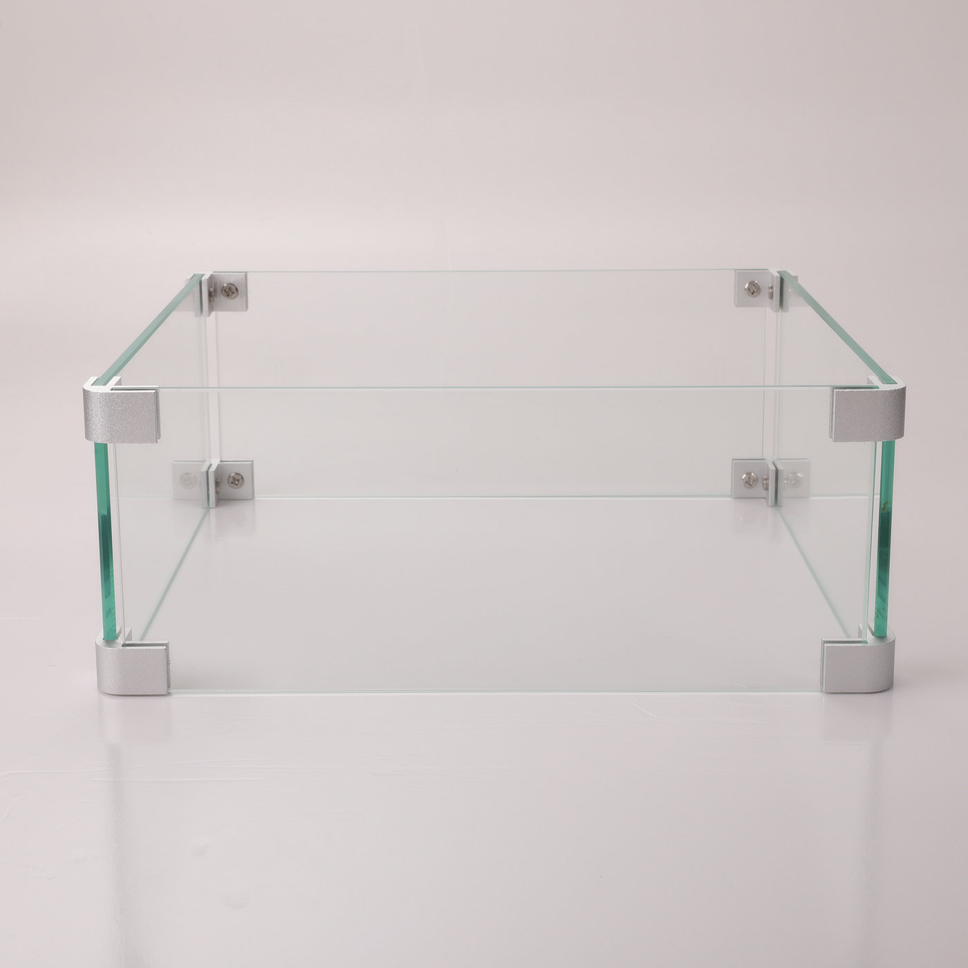 Latitude Run® Glass Wind Gurad Square Glass Windshield For Square Fire ...