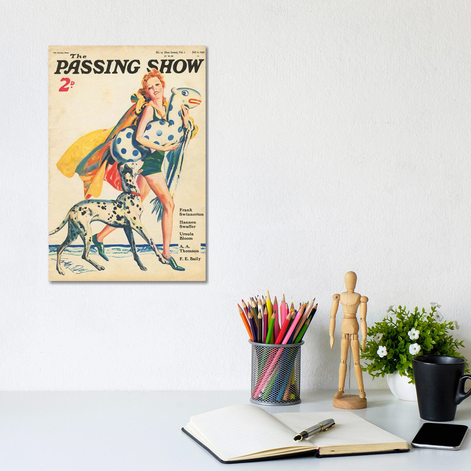 ClassicLiving 1930s the Passing Show Magazine Cover by Unknown ...
