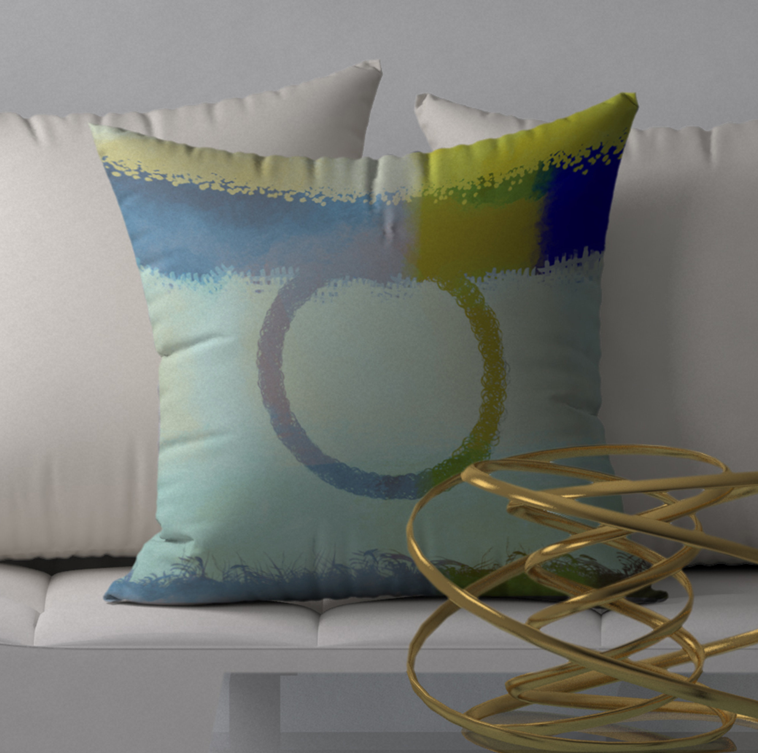 LeRoi Products Glowing Better Square Pillow Cover & Insert | Wayfair