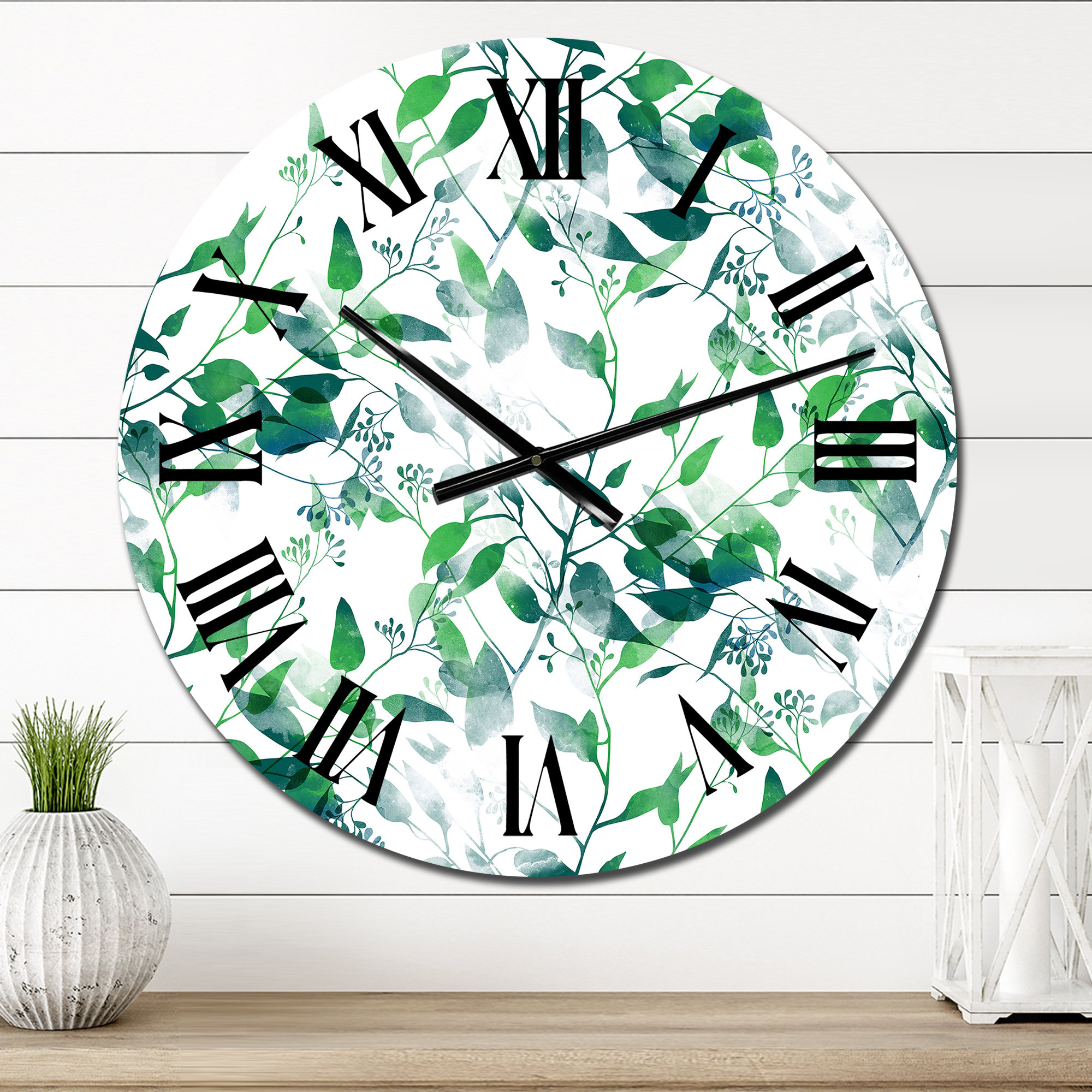 East Urban Home Silhouette of Eucalyptus Leaves II - Patterned Wall ...