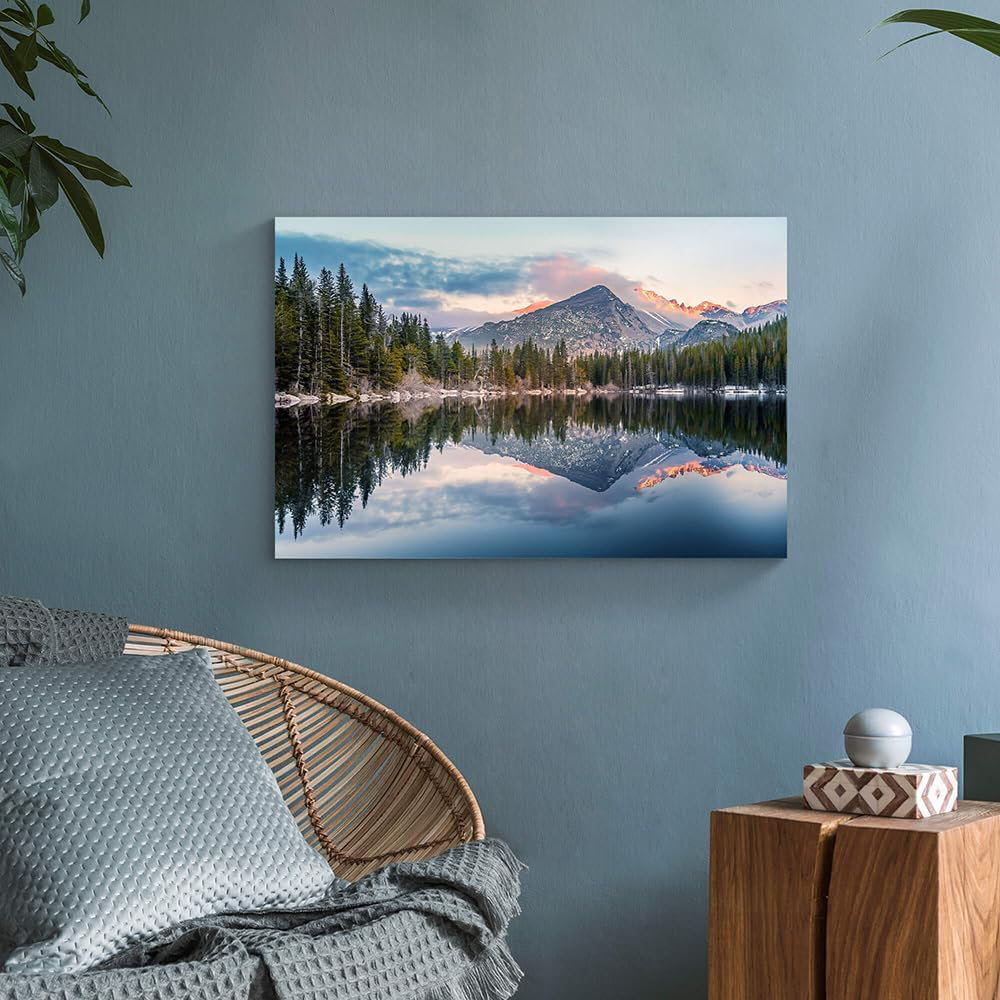 Millwood Pines Canvas Wall Art: Woodland Picture Landscape Painting ...
