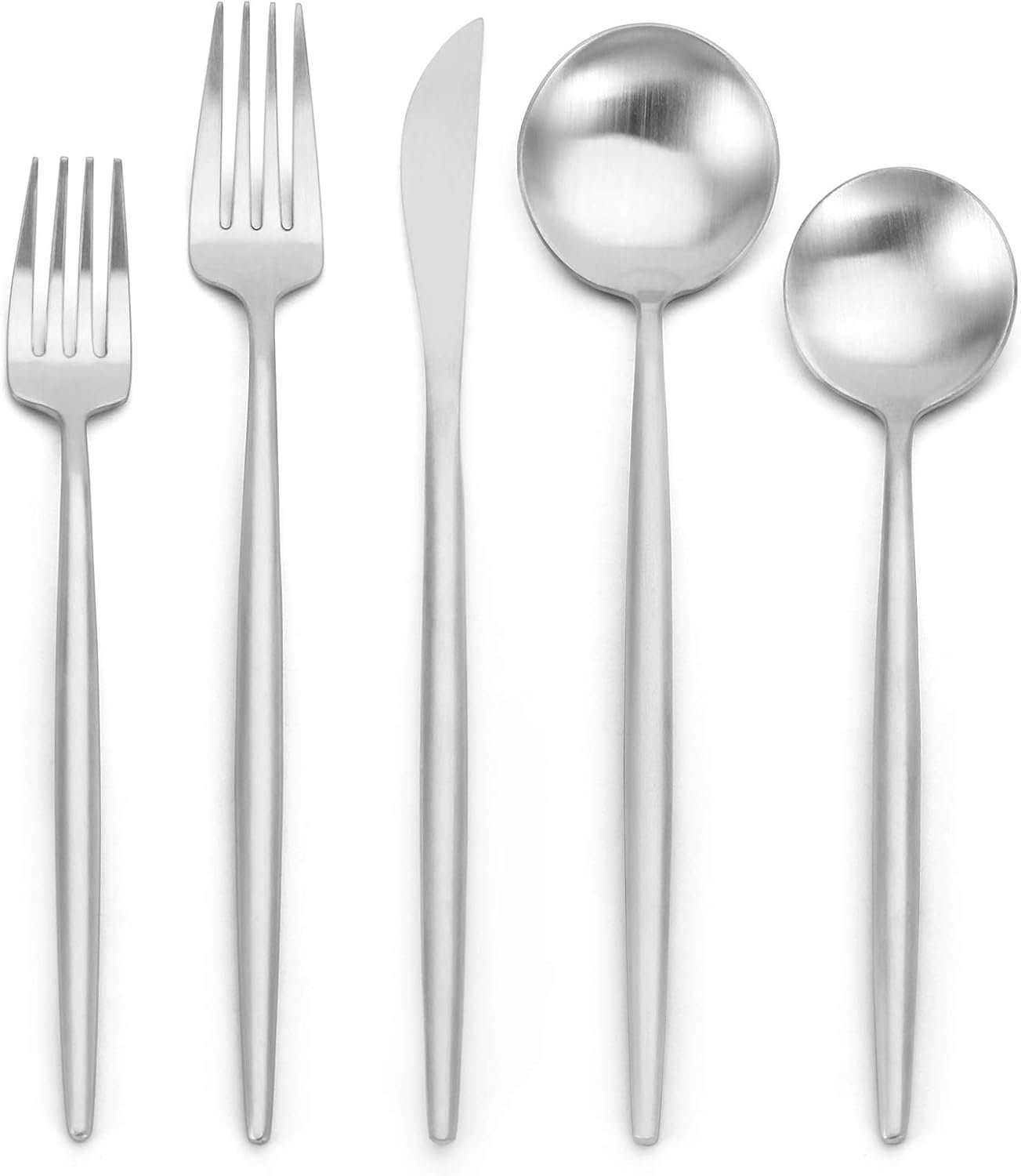 Brayden Studio® 60-Piece Stainless Steel Flatware Set For 12, Matte ...