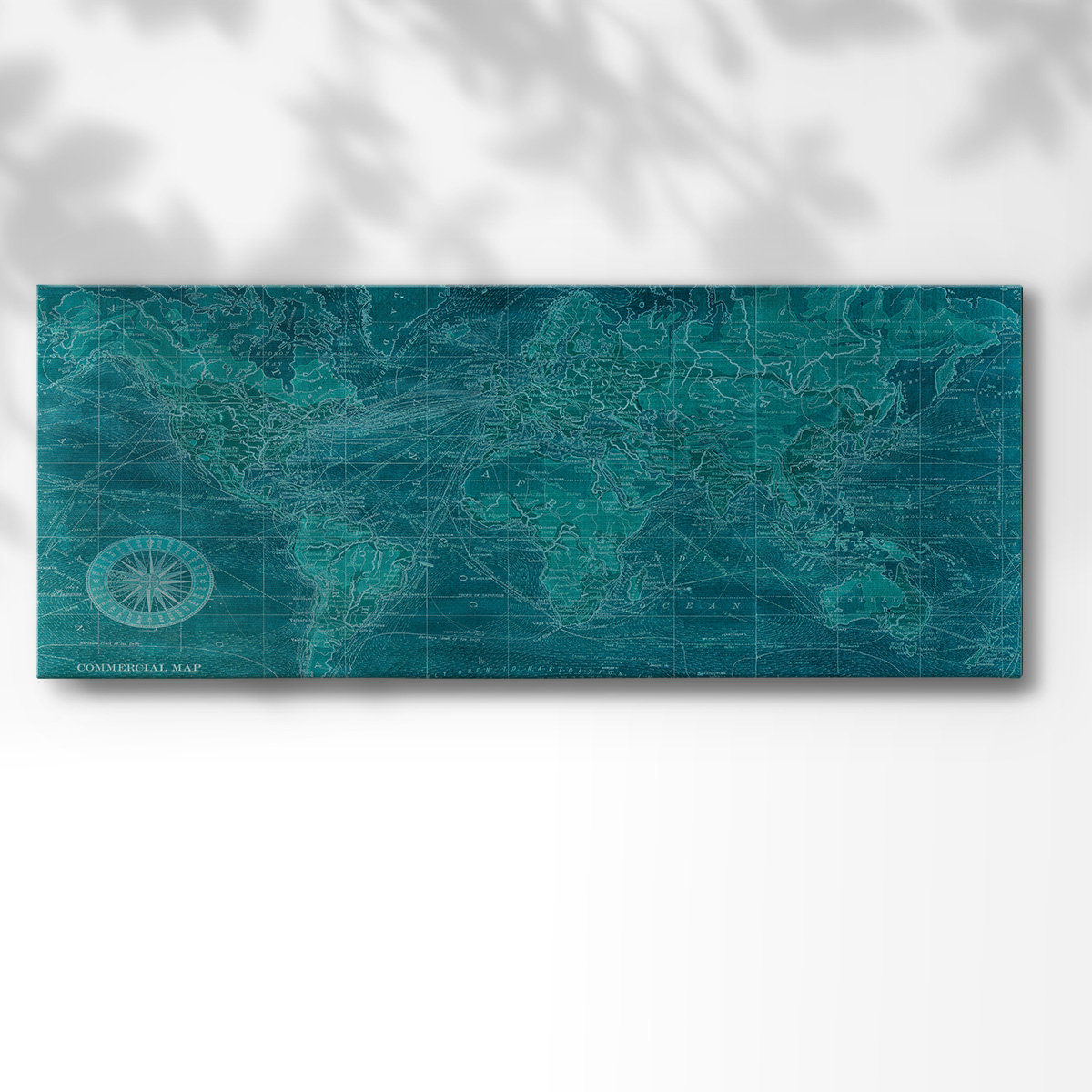 Breakwater Bay Azure World Map On Canvas Print - Wayfair Canada