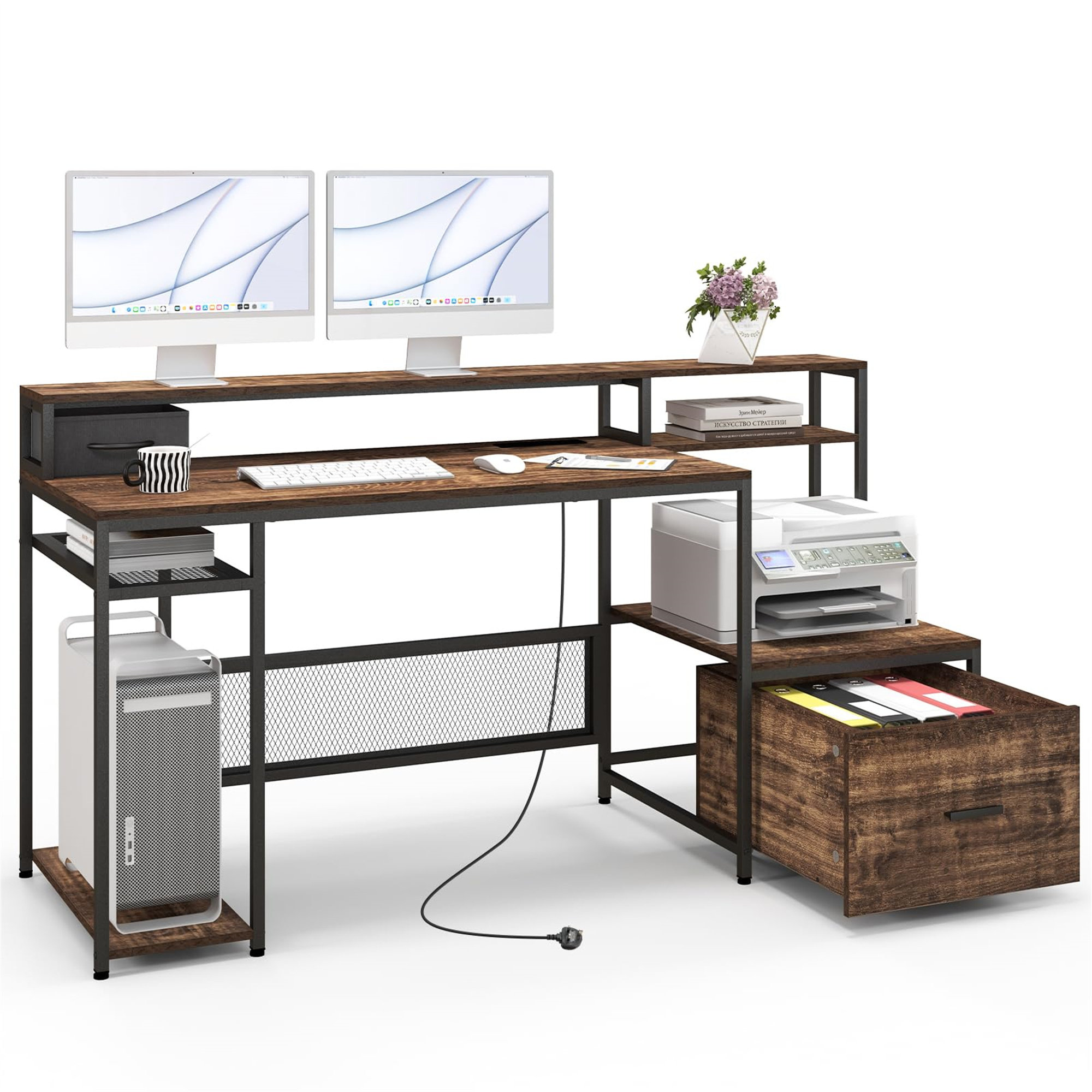 Williston Forge Azin 10cm L Computer Table | Wayfair.ie