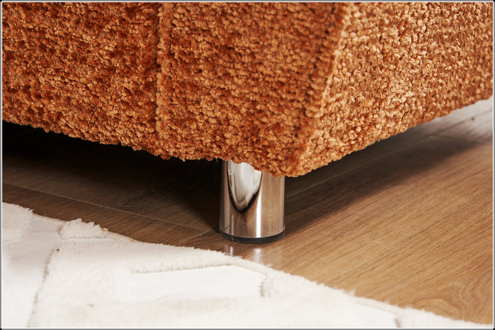 Latitude Run® Modern Deep 3-Seat Sofa Couch with Ottoman, Polyester ...