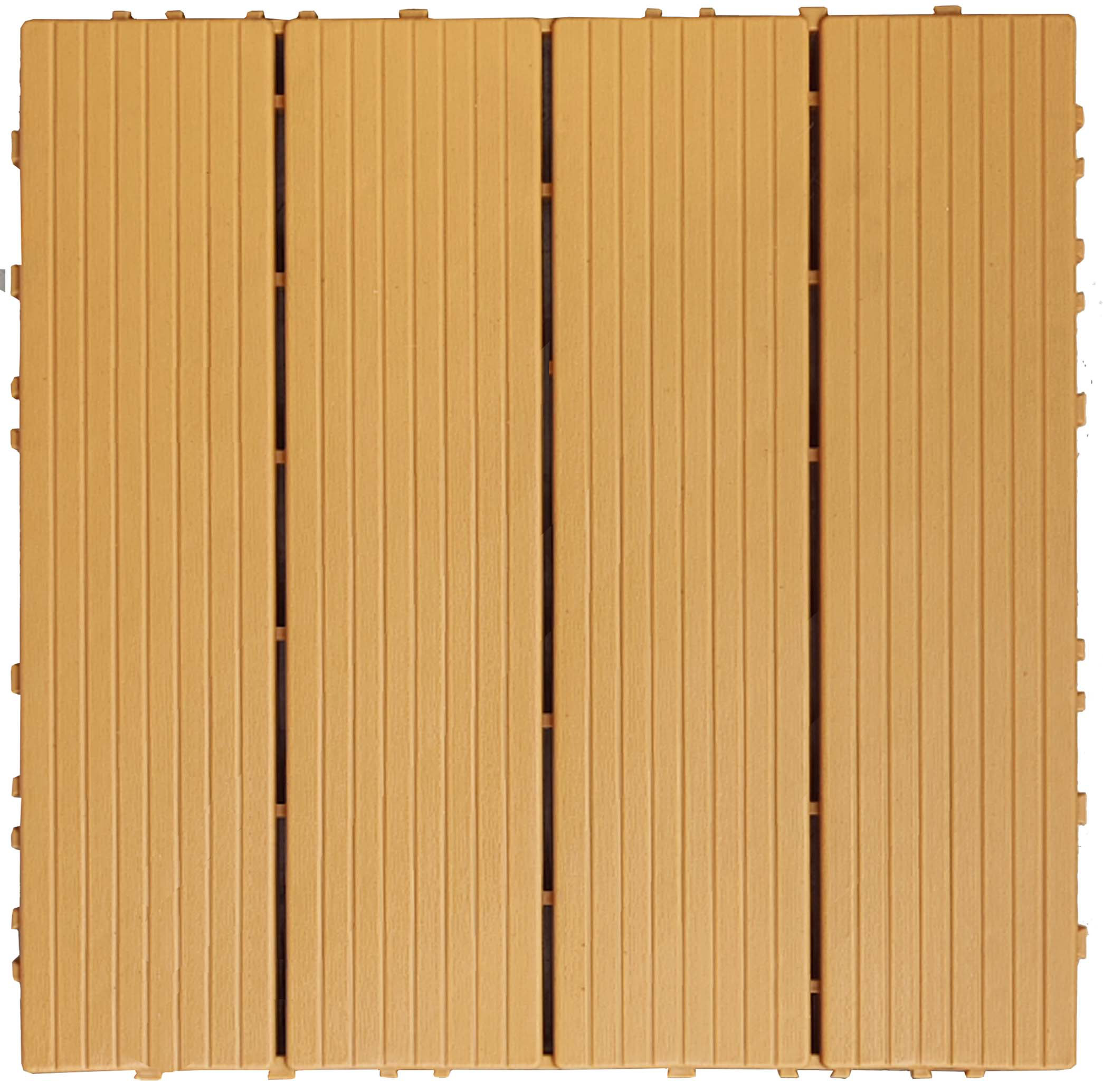 XINGHUAFEIXI 35PCS 12x12" Plastic Composite Deck Tiles, Composite ...