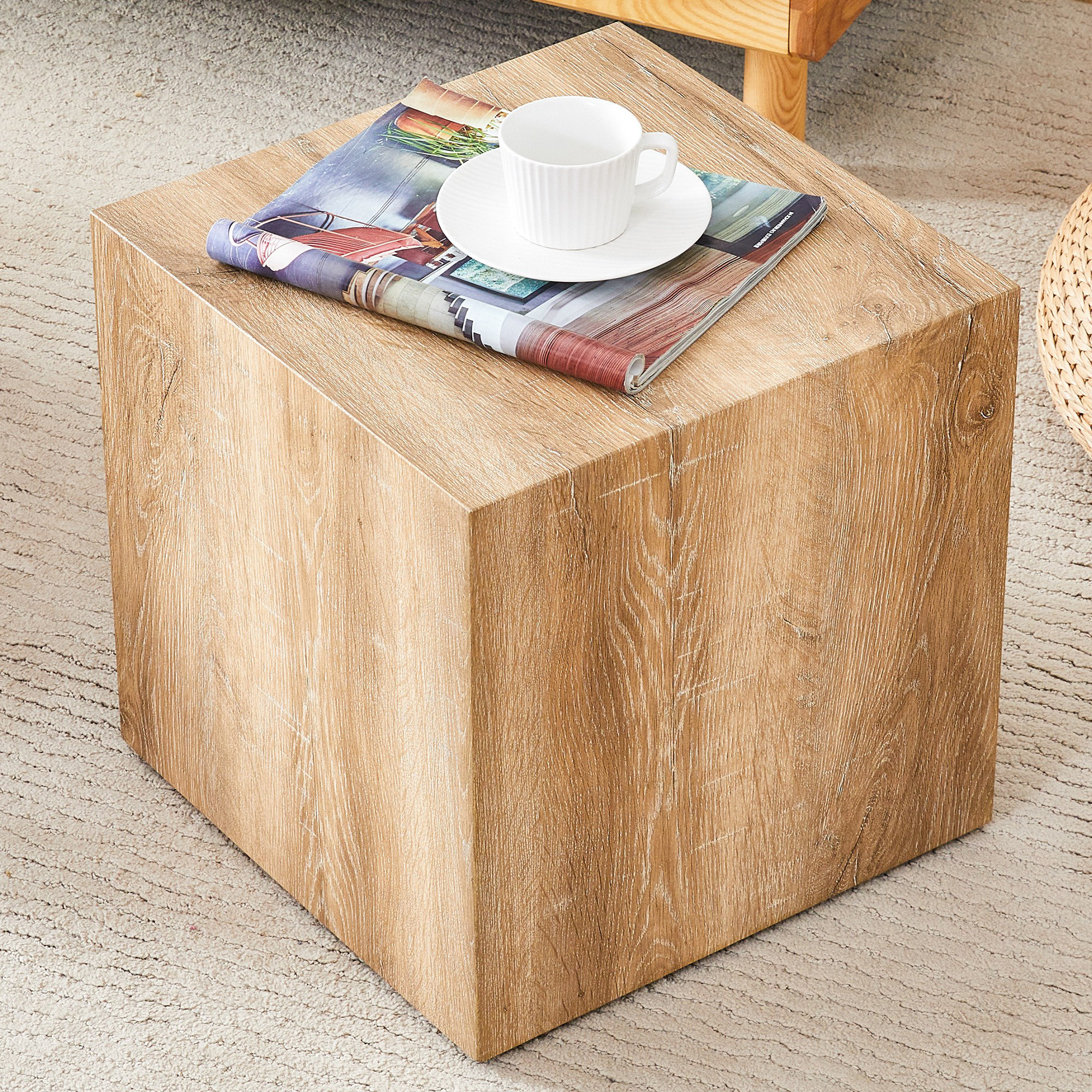 Ebern Designs Modern Square Wooden Coffee Table - Wayfair Canada