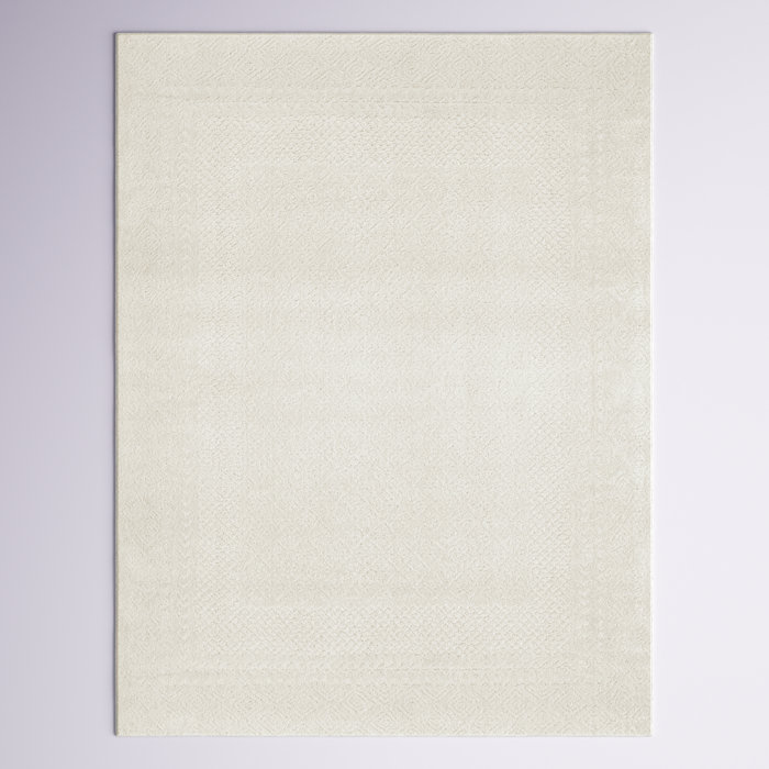 Wade Logan® Calvo Ivory/Off-White Area Rug & Reviews | Wayfair