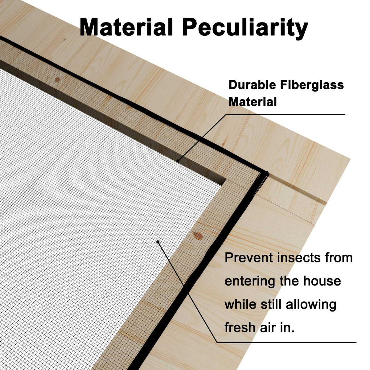 Win Stellar Ready to Install Solid Wood Hinged Screen Doors & Reviews ...