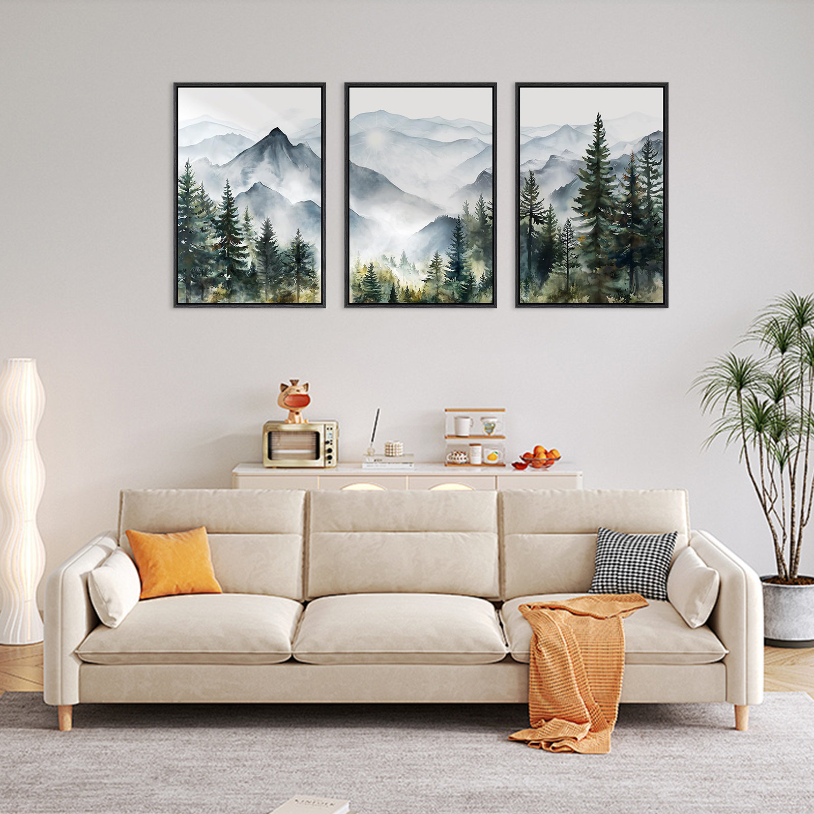 Loon Peak® 3-Piece Large Vintage Frame Wall Art Decoration, Suitable ...