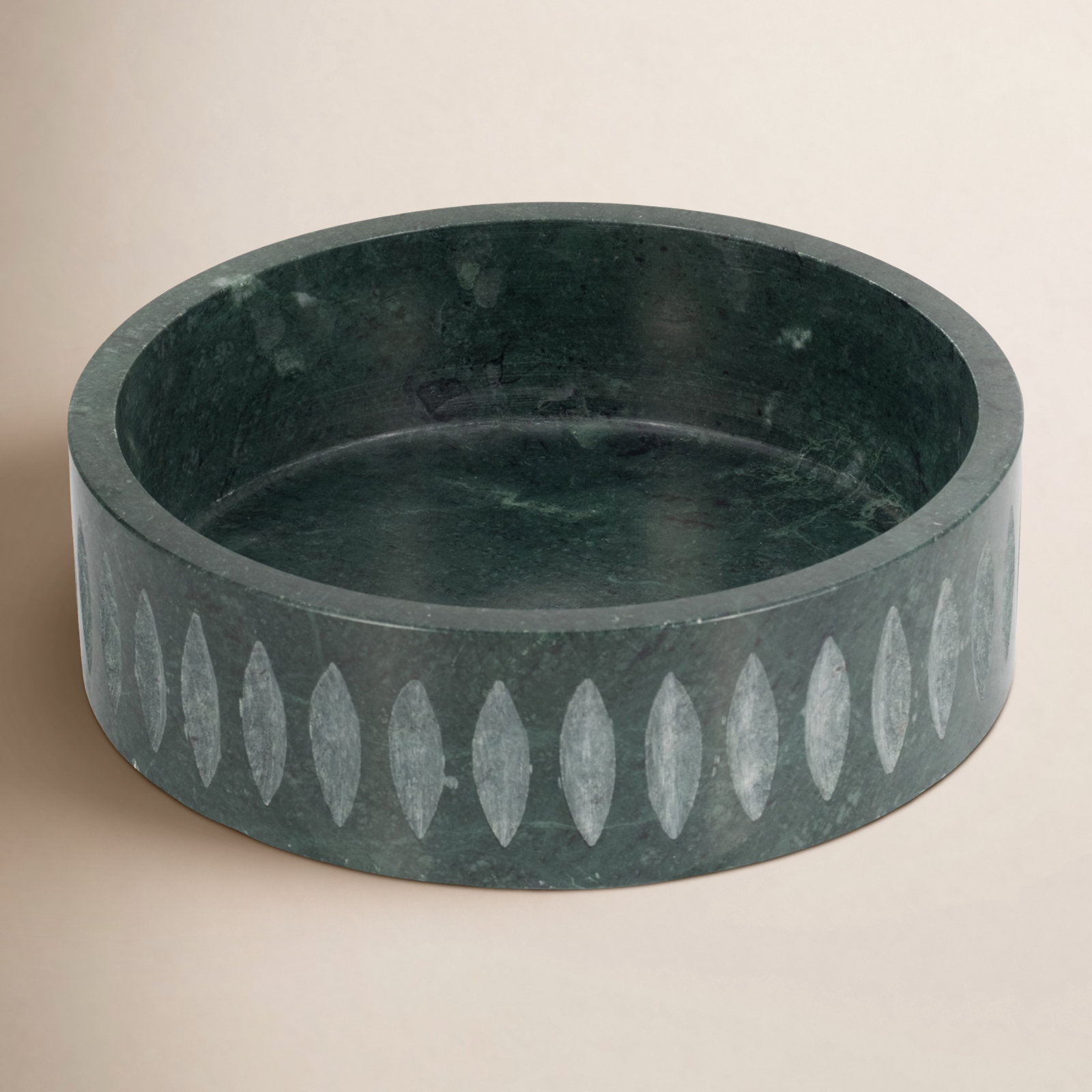 Joss & Main 12" Rosalie Green Marble Bowl | Joss & Main