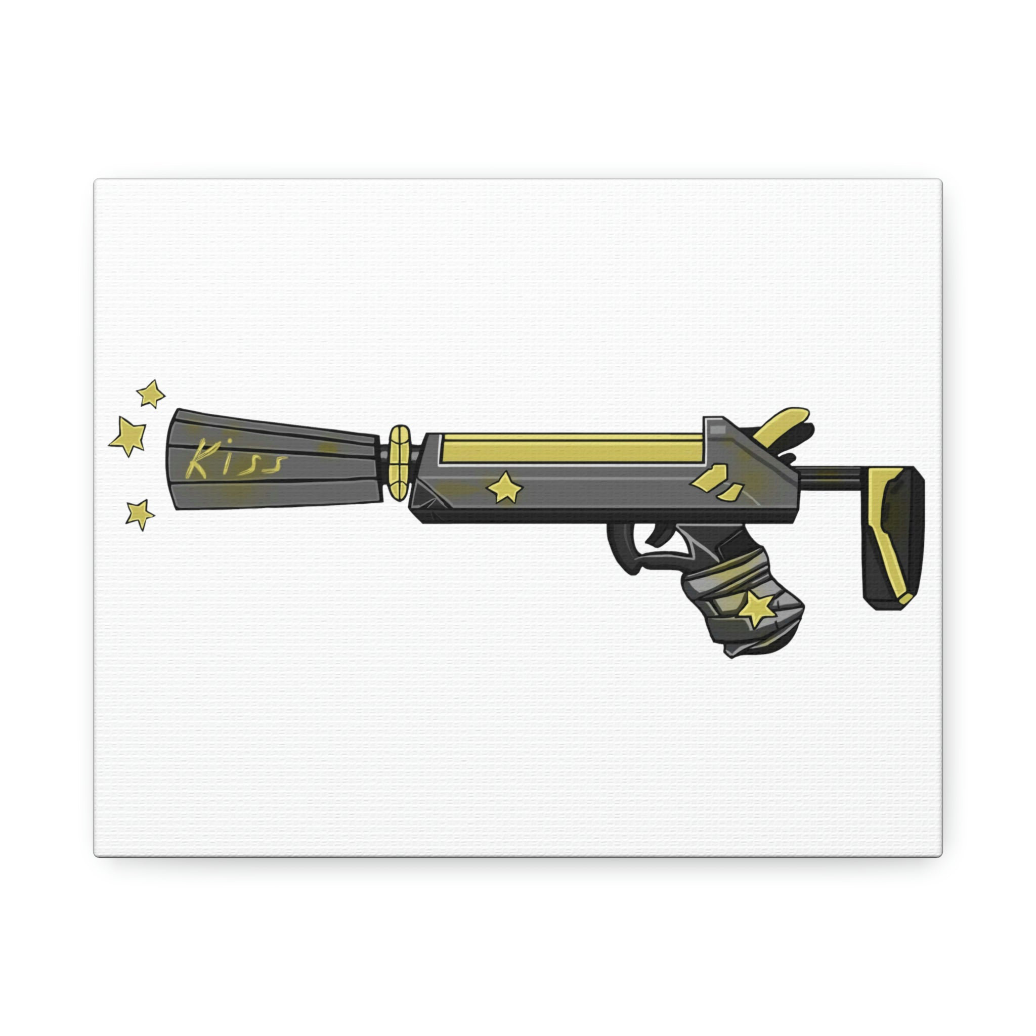 Marick Booster Yellow Weapon Stretched Canvas | Wayfair
