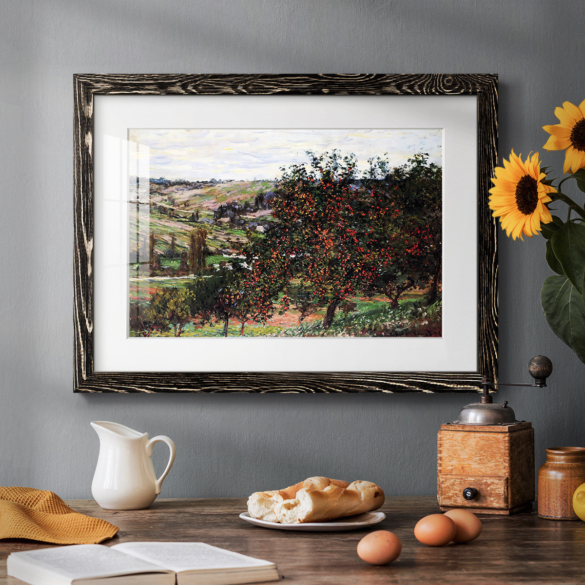 Vault W Artwork Apple Trees Near Vetheuil, 1878 - Single Picture Frame ...