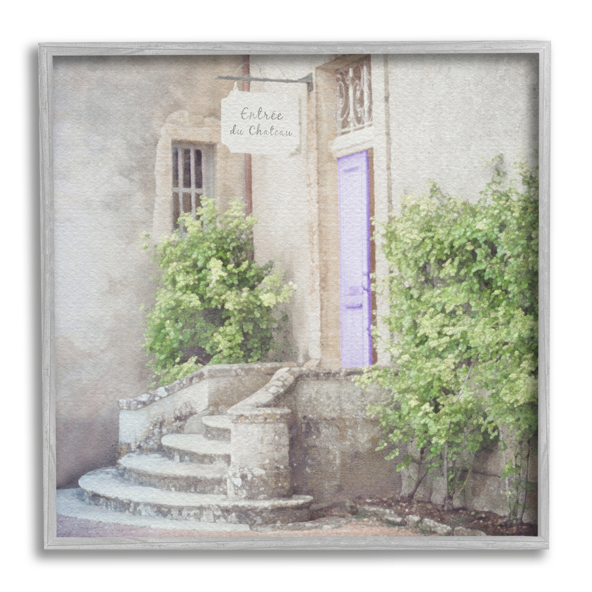 Stupell Industries French Shop View On Wood by LSR Design Studio Print ...