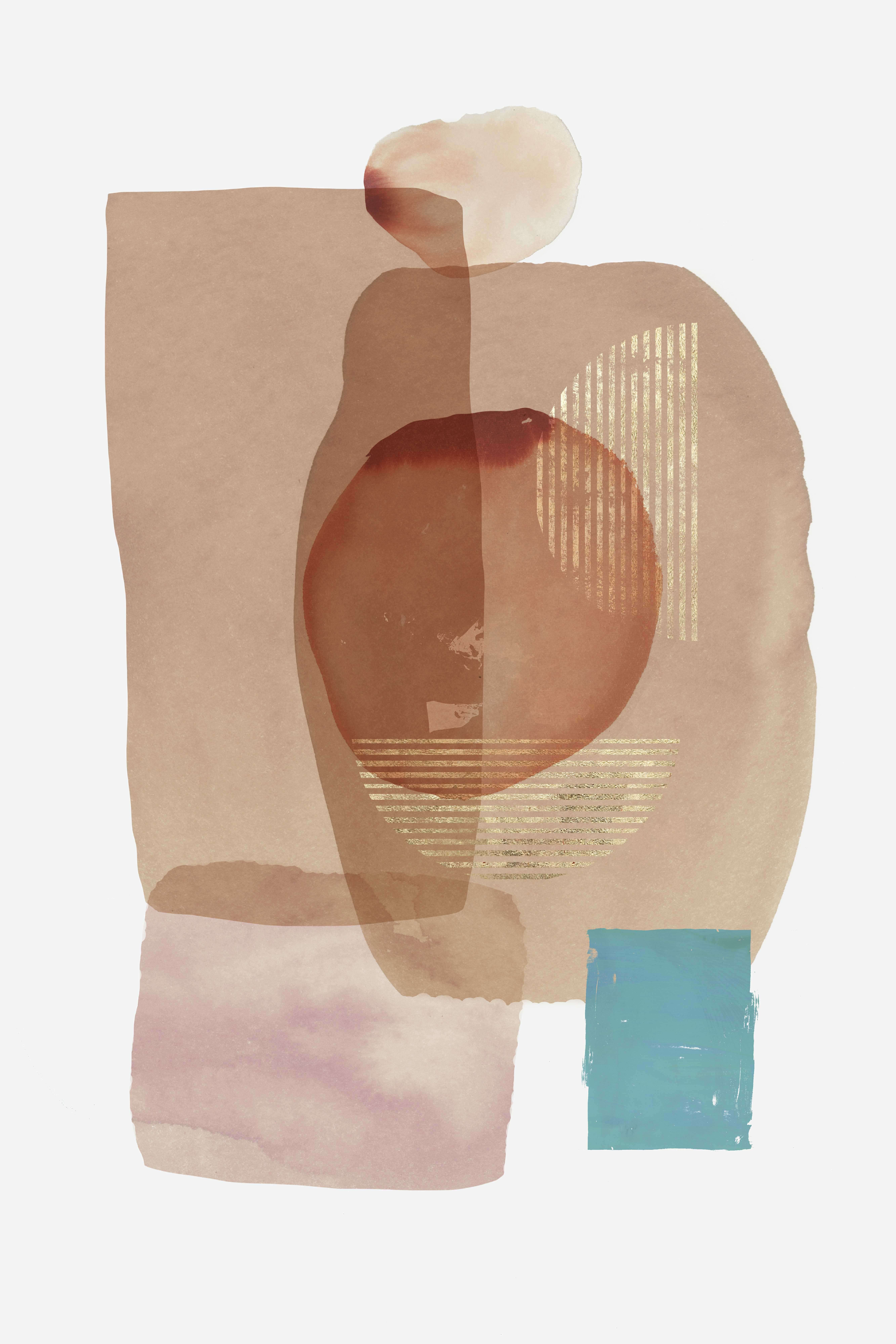 Mercer41 Waukesha Pink Color Blocks I by Tom Reeves - Wrapped Canvas ...