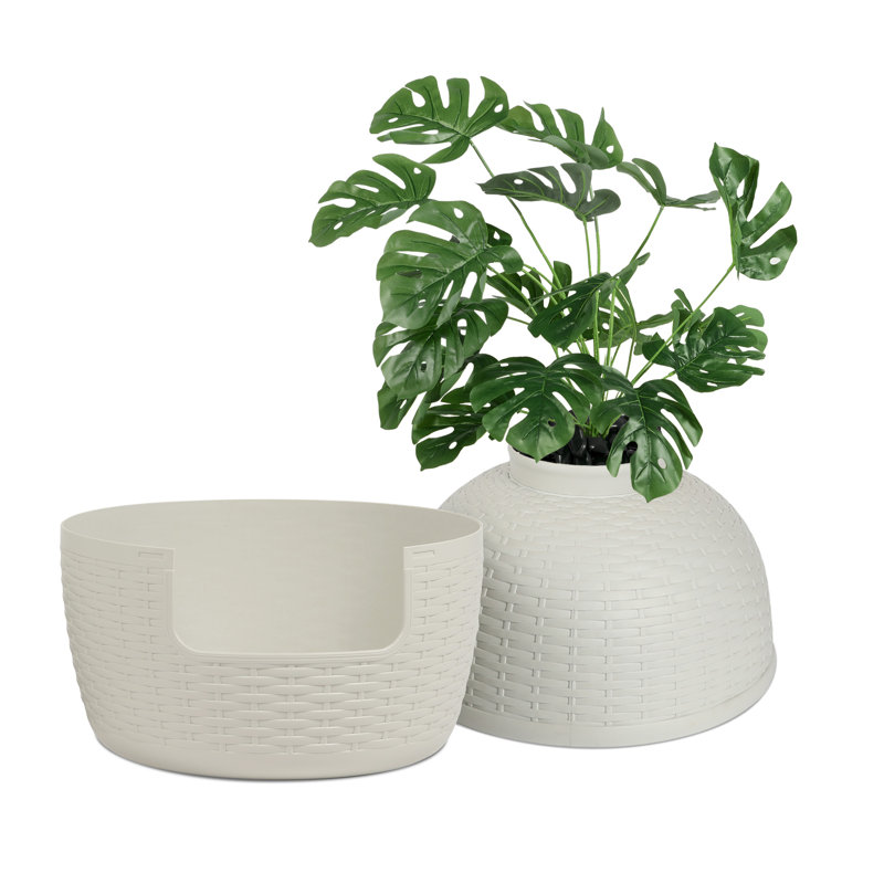 Tucker Murphy Pet™ Damase Hidden Cat Litter Box Enclosure with ...