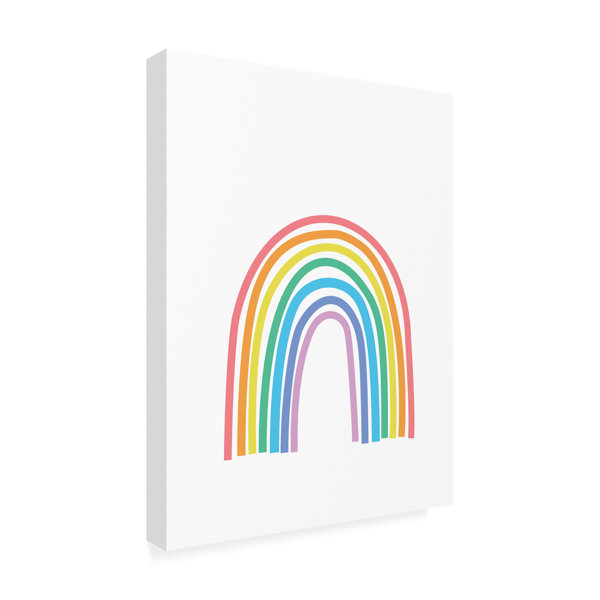 Wrought Studio Ellmarie " Minimal Abstract Rainbow " - Wayfair Canada