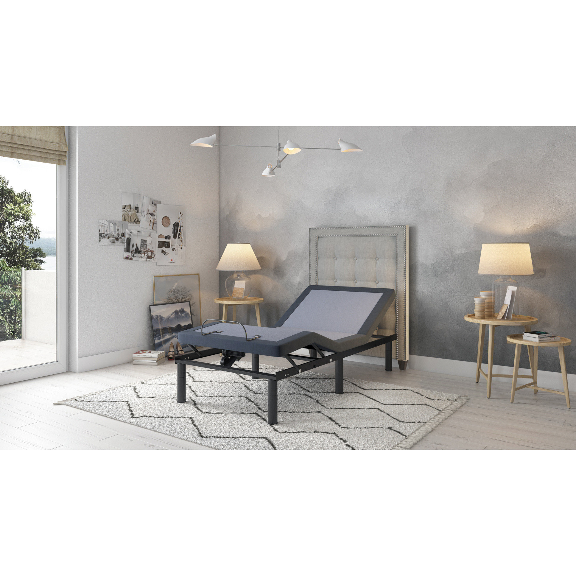 Alwyn Home Twin Bt3000 Adjustable Bed, Head And Foot Movements, Remote ...