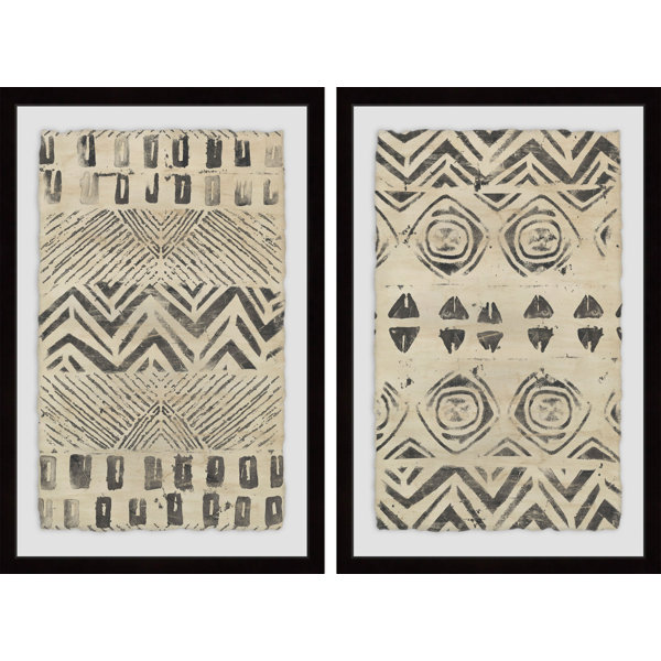 Marmont Hill Golden Patterns Framed On Paper 2 Pieces by Marmont Hill ...