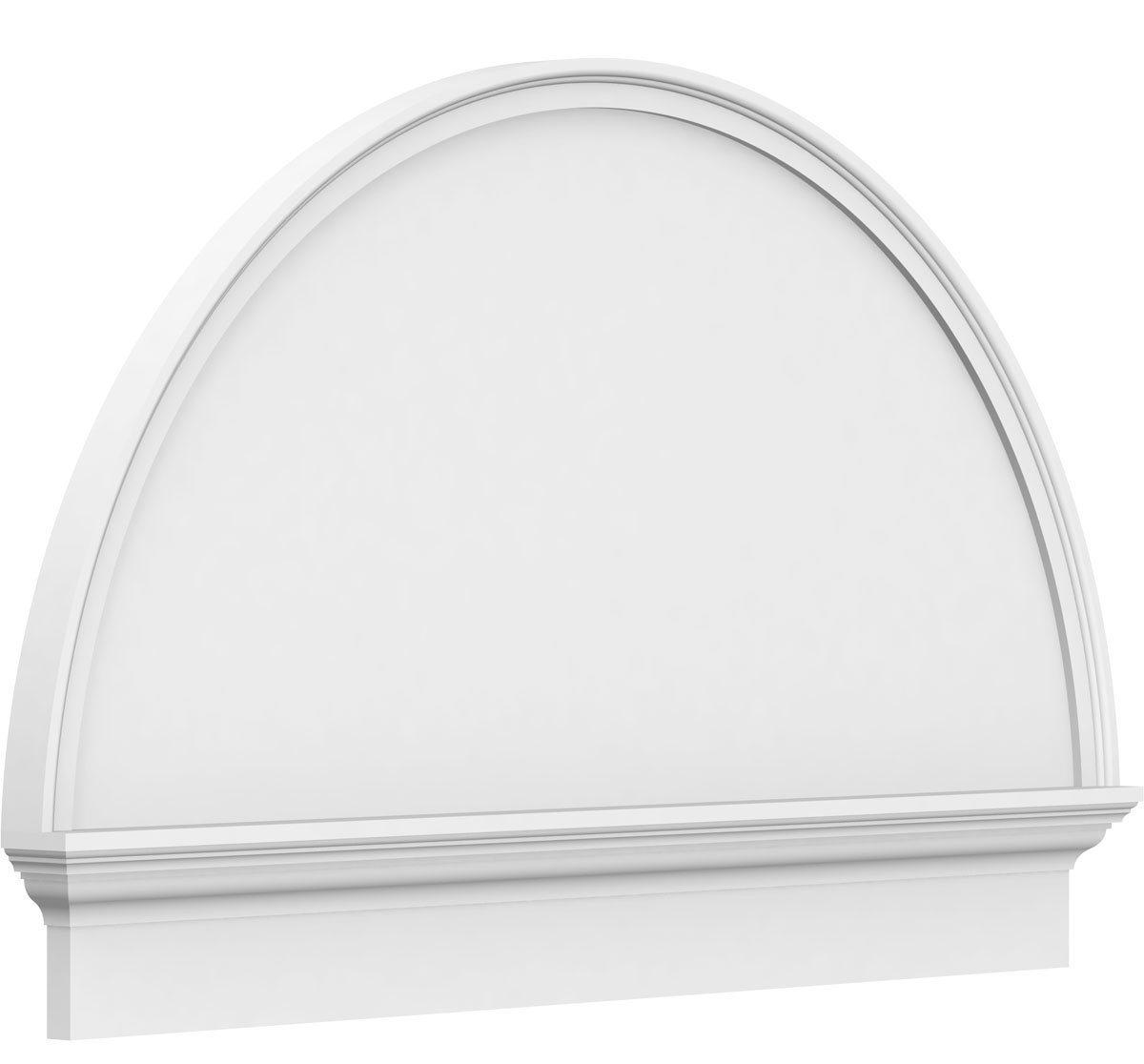 Ekena Millwork Half Round Smooth Architectural Grade PVC Combination ...