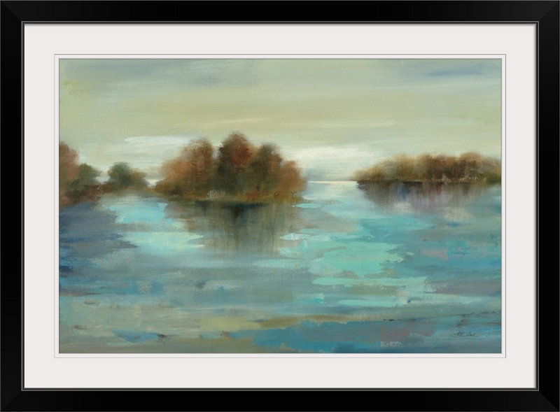 Winston Porter 'Serenity on the River' by Aniessa Painting Print ...