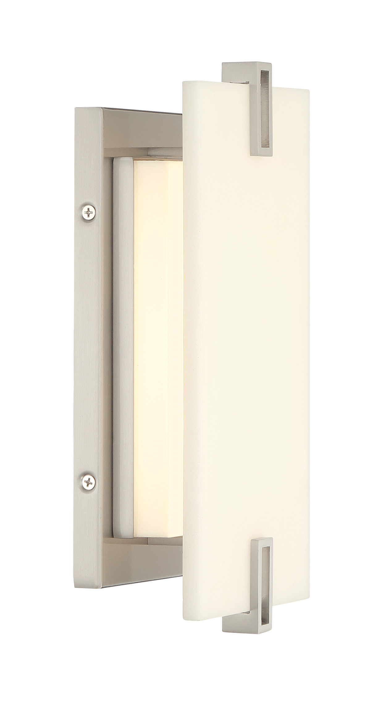Latitude Run® Claudel Steel Metal LED Flush Mounted Sconce | Wayfair