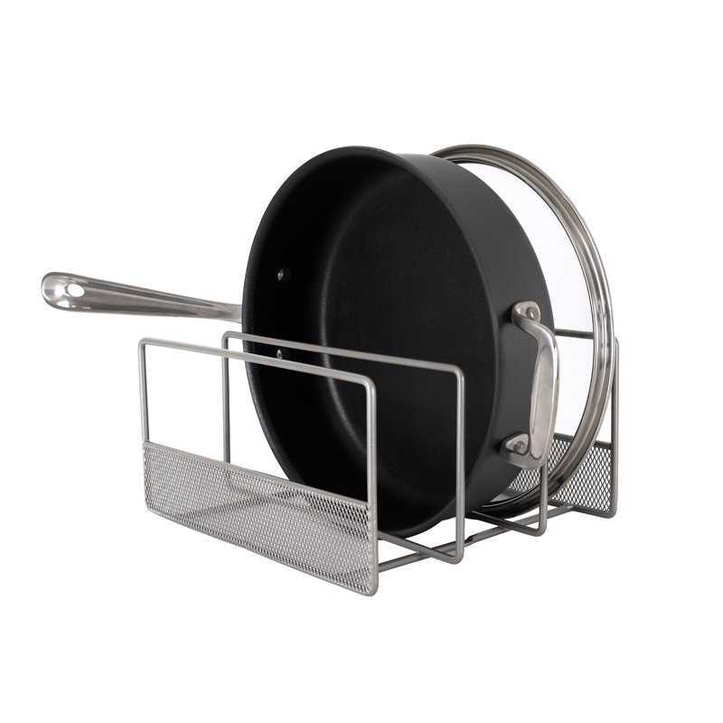 Seville Classics Steel Pot and Pan Lid Organizer Rack for Kitchen ...