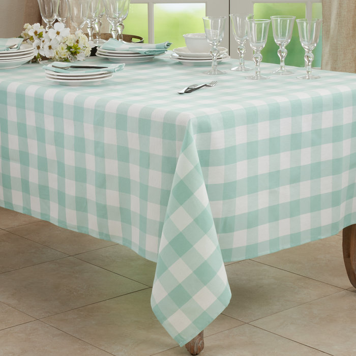 Loon Peak® Salerno Plaid Cotton Tablecloth & Reviews | Wayfair