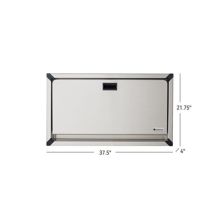Foundations Horizontal Recessed Stainless Steel Changing Station ...