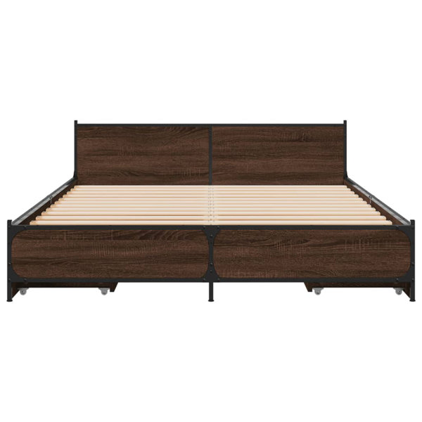 Vidaxl Bed Frame With Drawers | Wayfair