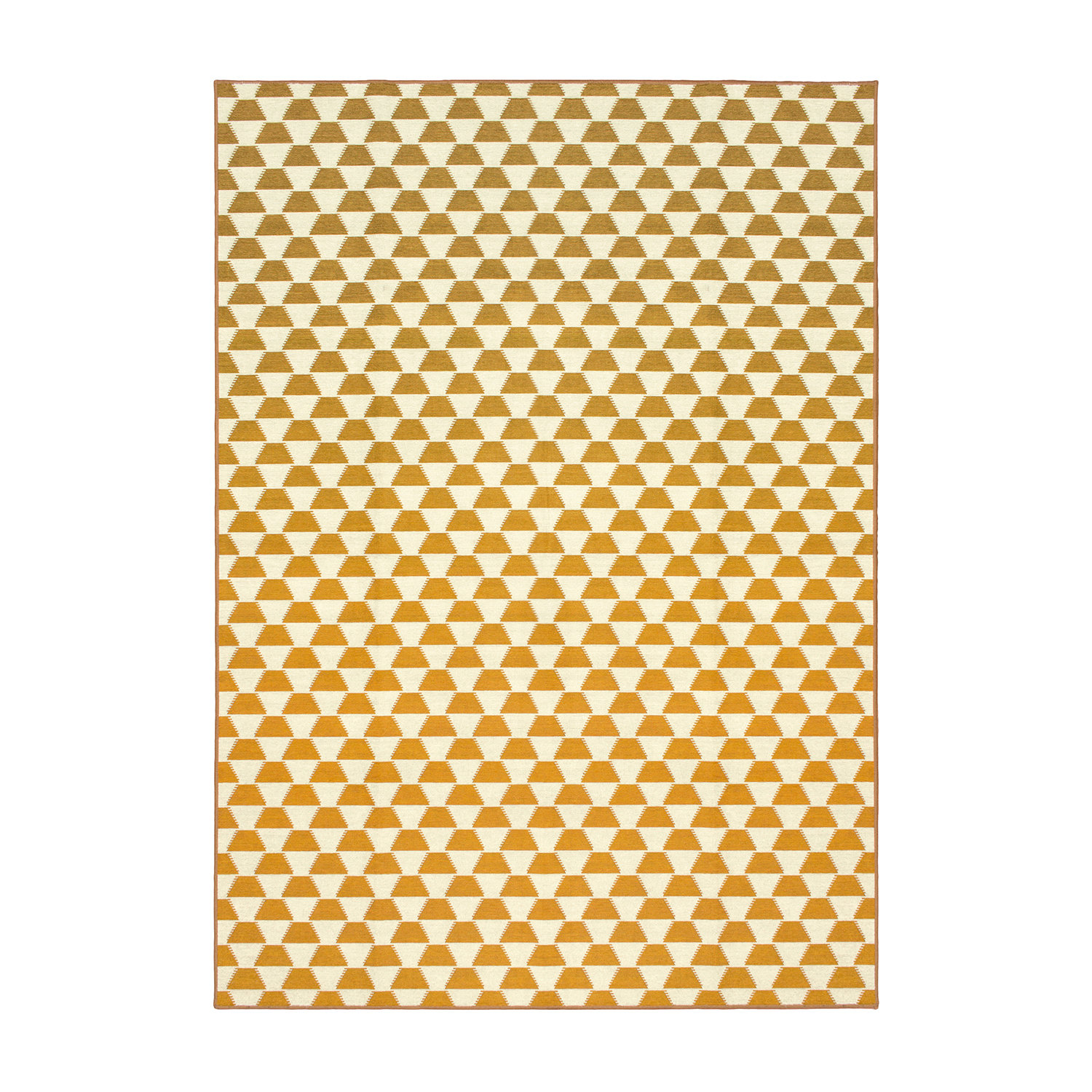 My Magic Carpet Yanis Yellow/Gold Geometric Flatweave Yellow Area Rug ...