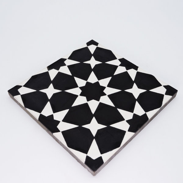 Moroccan Mosaic Tile House Medina 8" x 8" Cement Patterned Wall & Floor ...