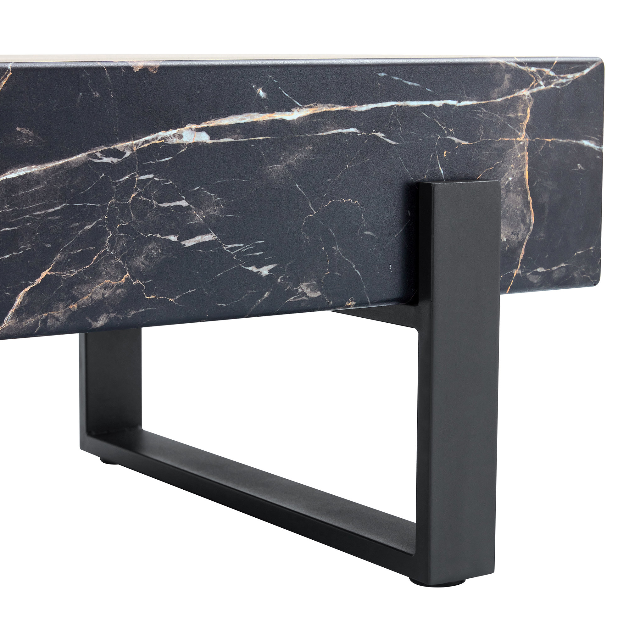 Wrought Studio™ Minimalist Marble-Patterned Coffee Table.Marble Pattern ...