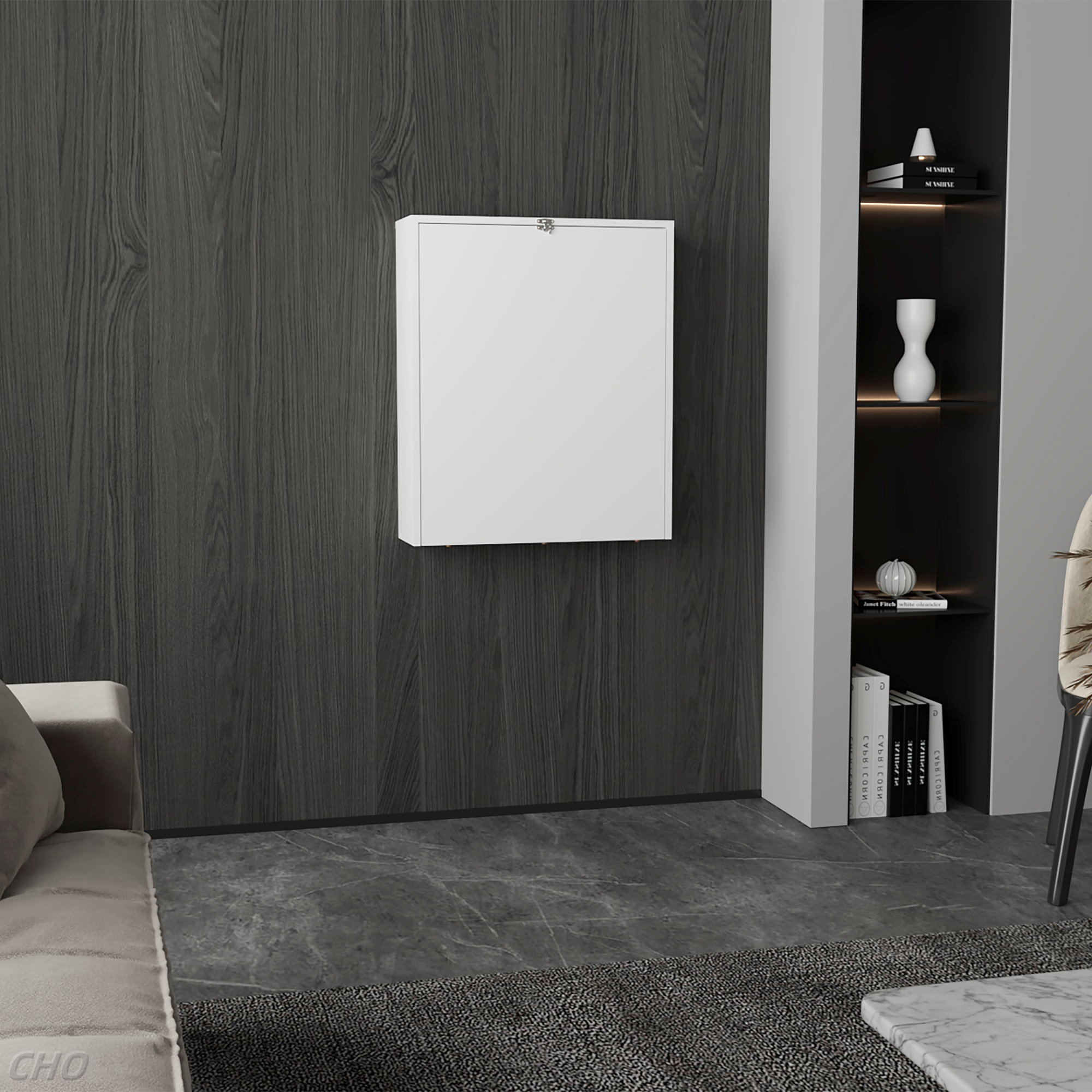 Ebern Designs Table pliante Kaplar de 33 po de largeur x 23 po de ...