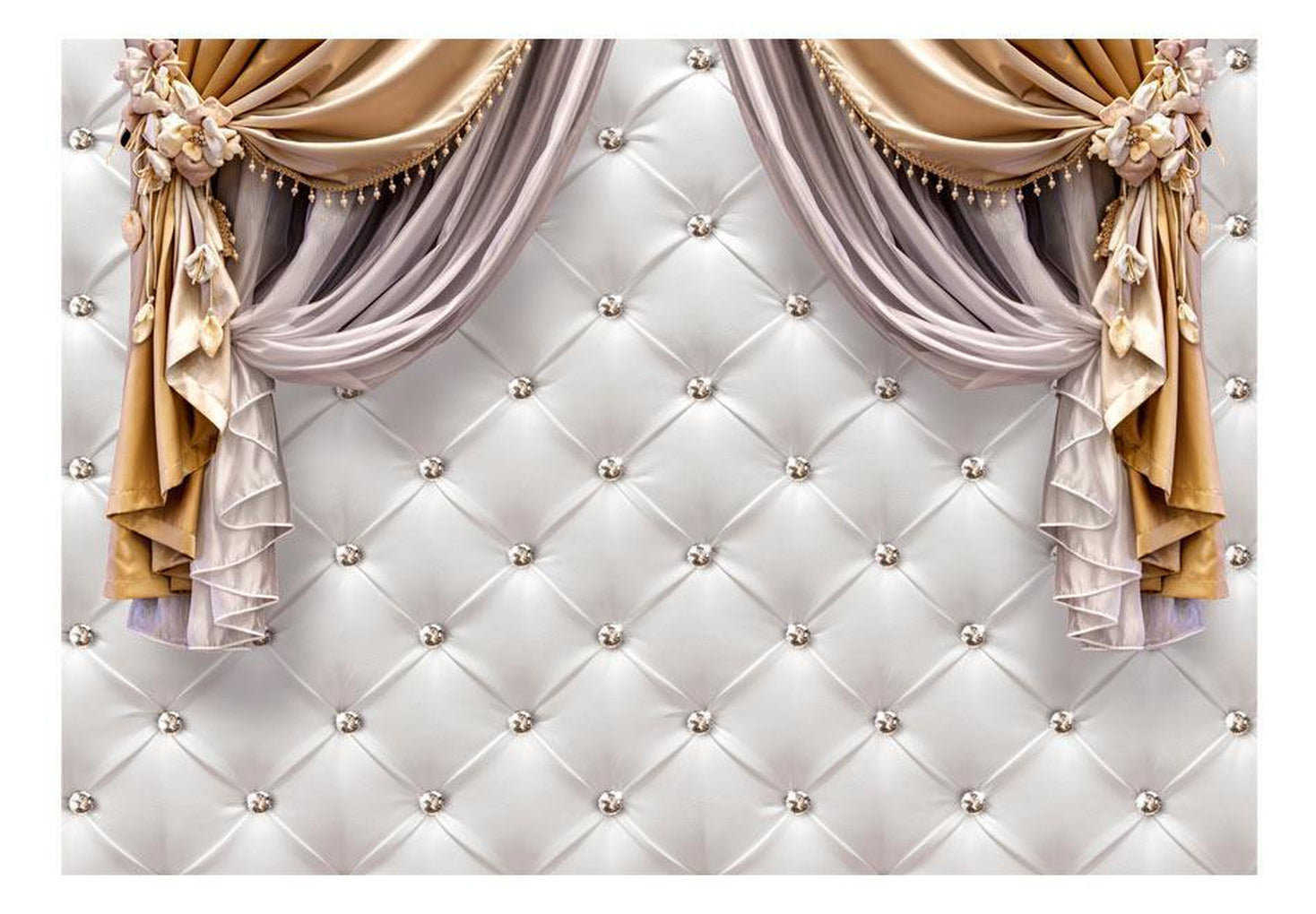 Rosdorf Park Curtain of Luxury Wall Mural | Wayfair